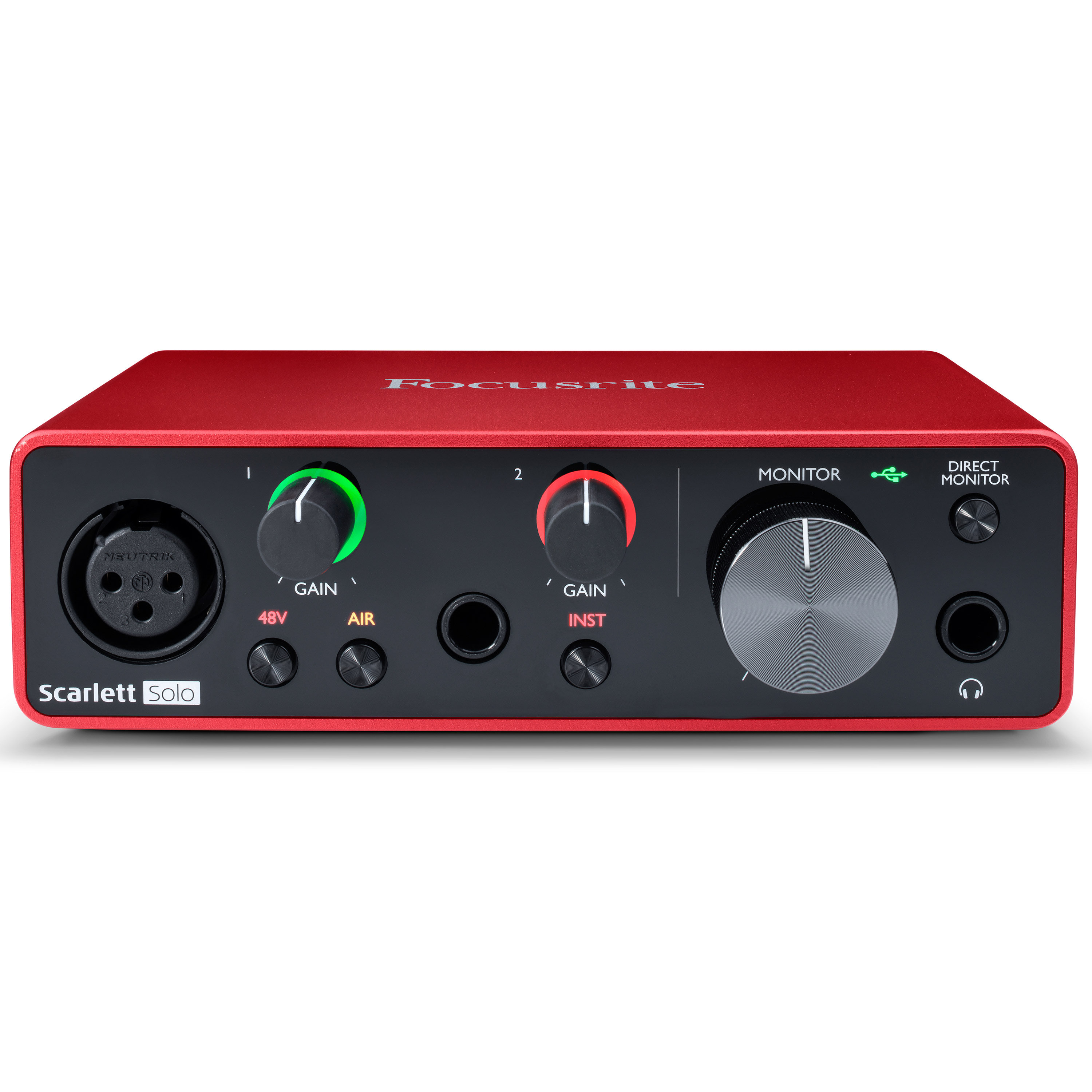 Focusrite Pack Scarlett Solo G3 + Micro PGA48 XLR + Pied micro + Casque ...