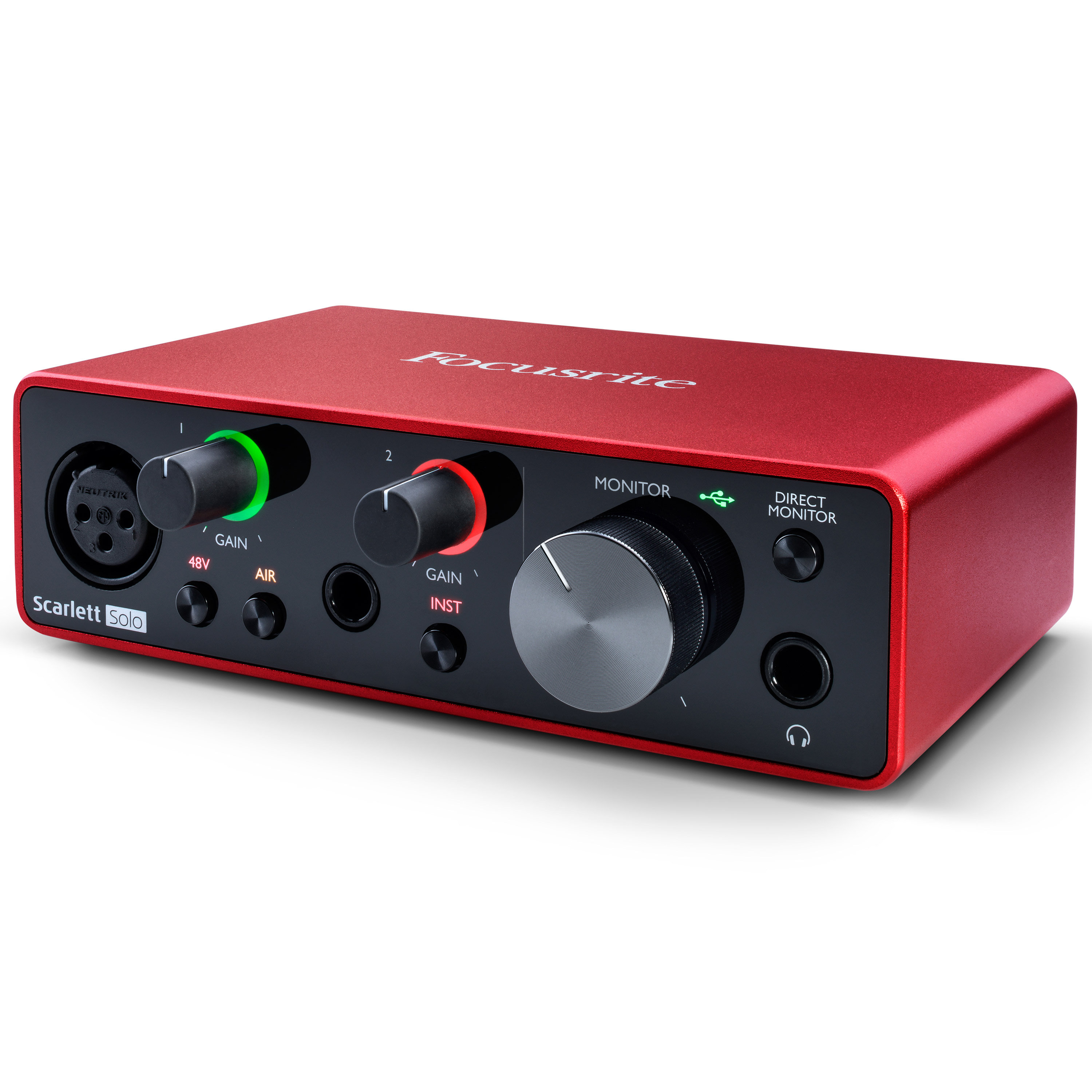 Focusrite Pack Scarlett Solo G3 + Micro PGA48 XLR + Pied micro + Casque ...