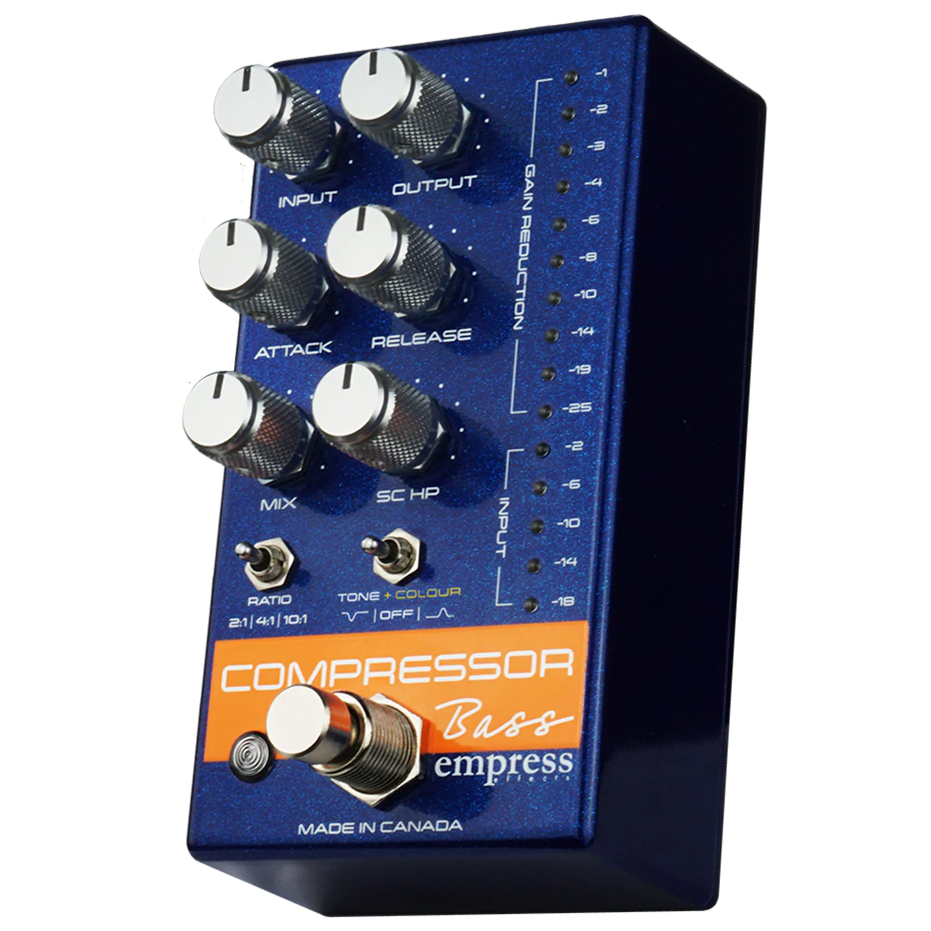 Empress Effects Bass Compressor Blue Sparkle - Effets basse SonoVente.com