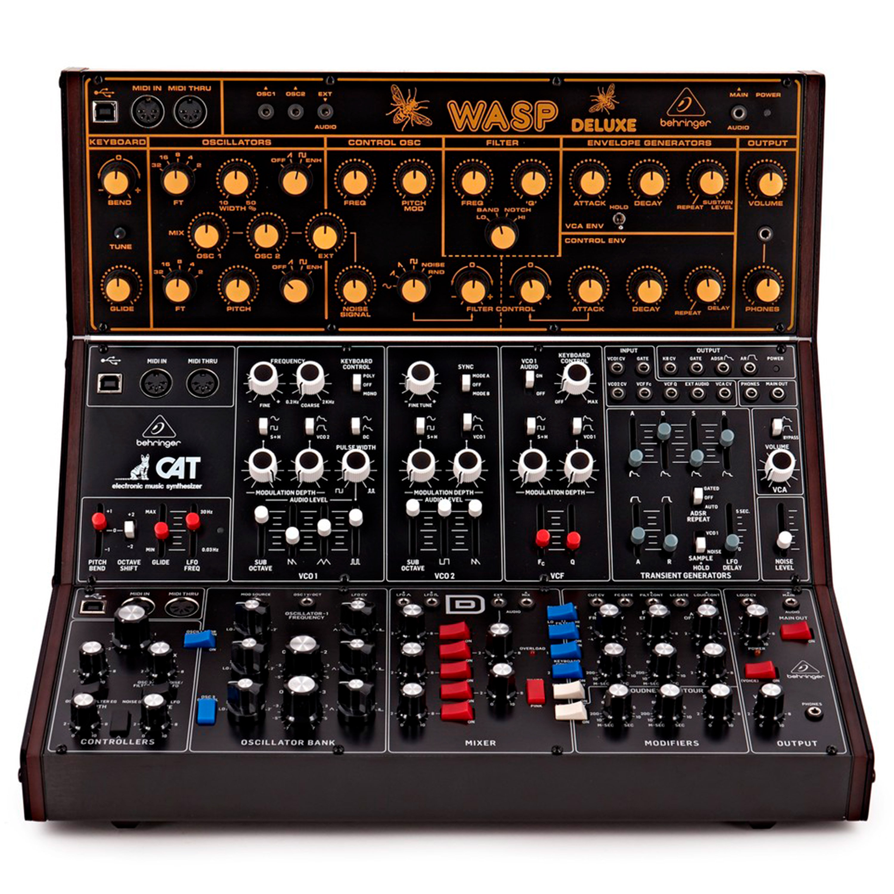 Behringer Pack Model D + CAT + Wasp Deluxe - Rack synthétiseur ...