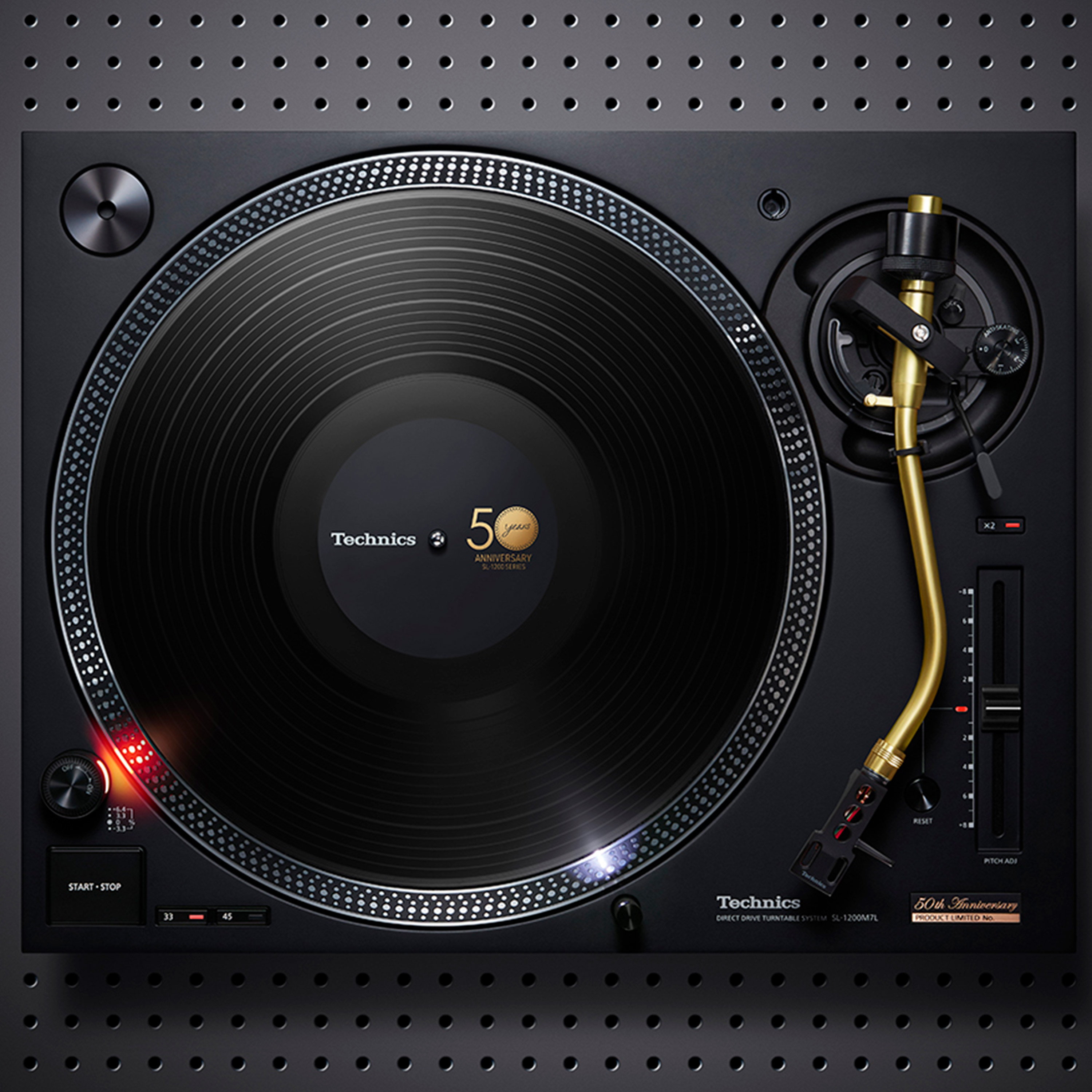 Technics SL-1200M7L 50 Years Anniversary Black - Platine à entrainement direct SonoVente.com