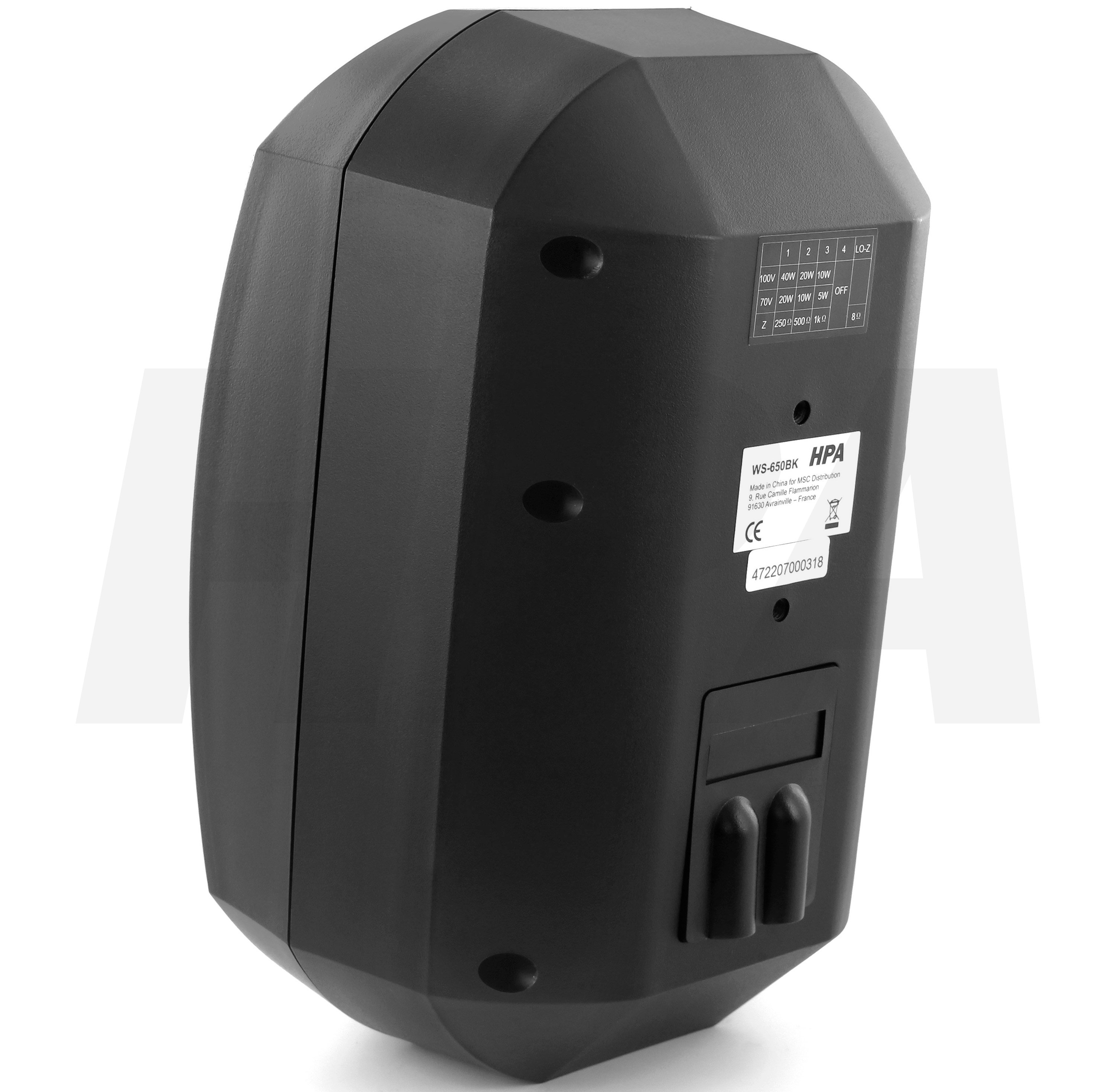 HPA WS-650BK (la paire) - Enceinte 100 V public adress SonoVente.com