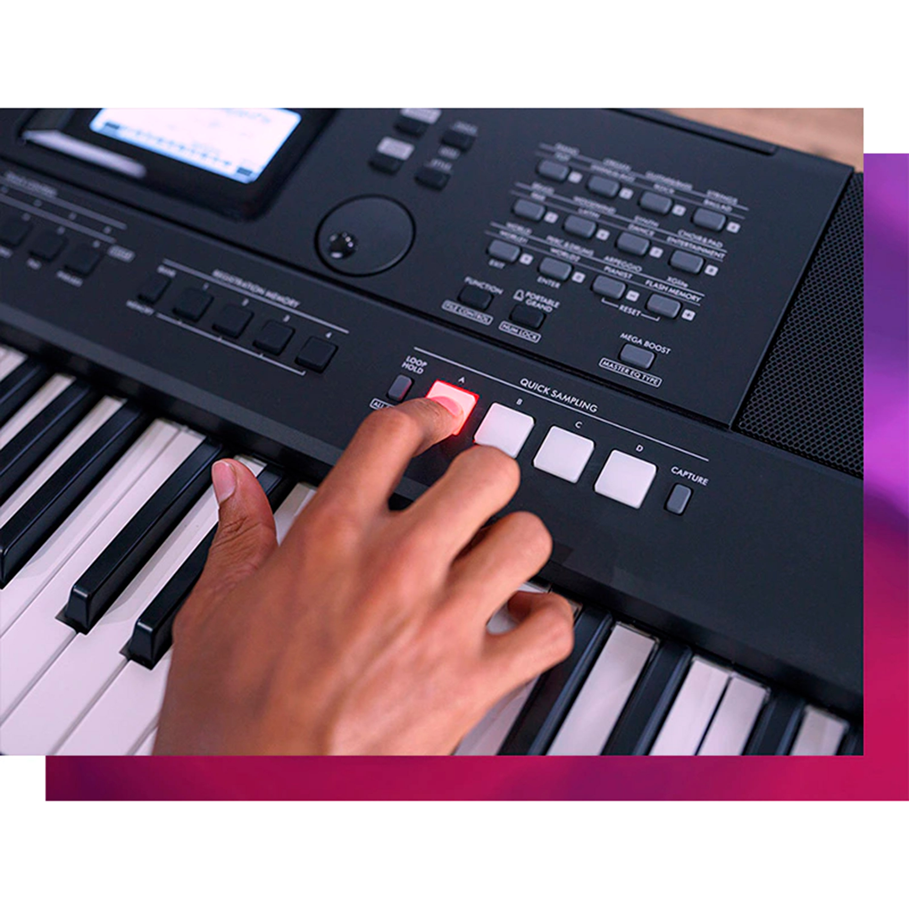 Yamaha PSR-E473 - Clavier toucher dynamique SonoVente.com