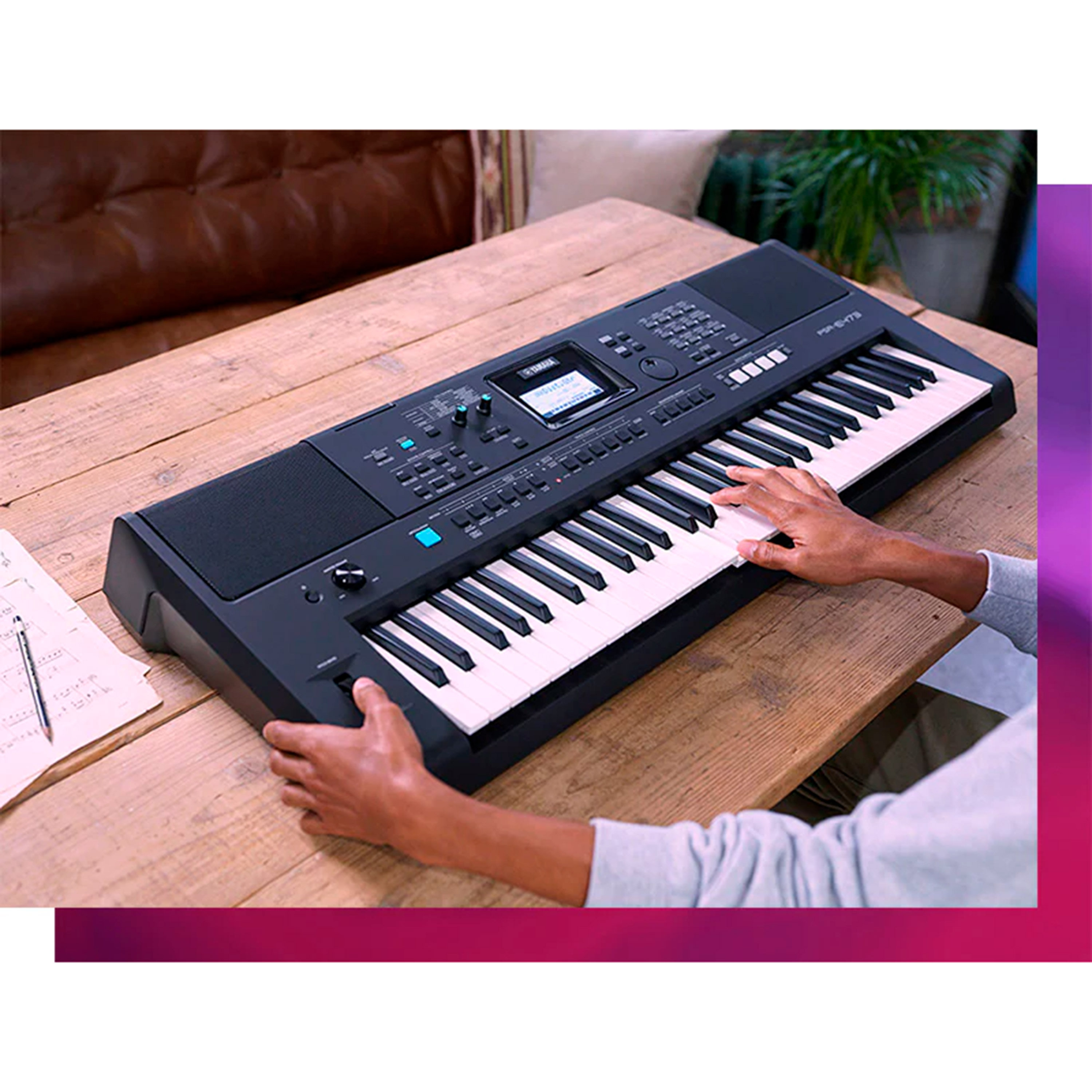 Yamaha PSR-E473 - Clavier toucher dynamique SonoVente.com