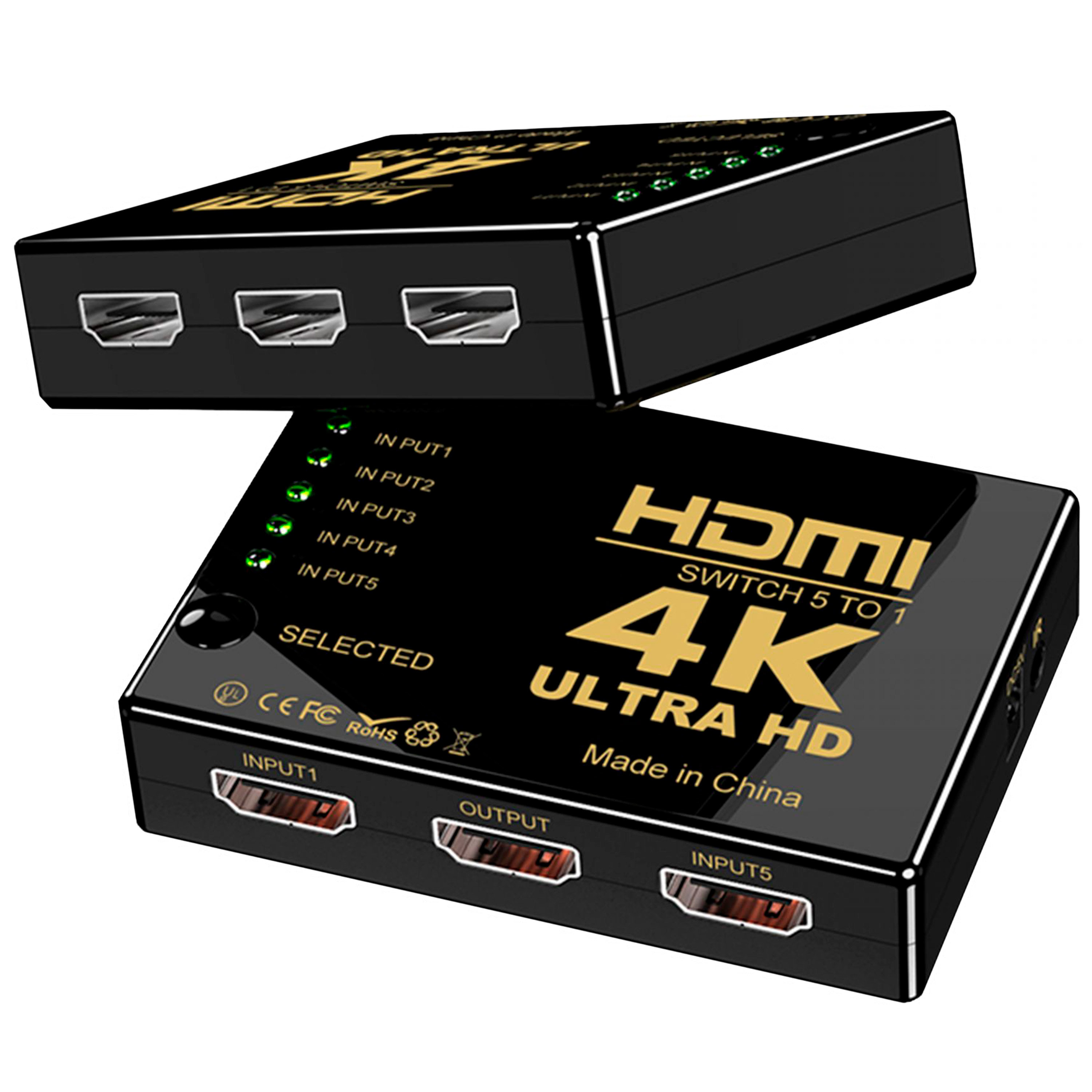 Power Studio SWITCH HDMI 5IN 4K - Adaptateur SonoVente.com