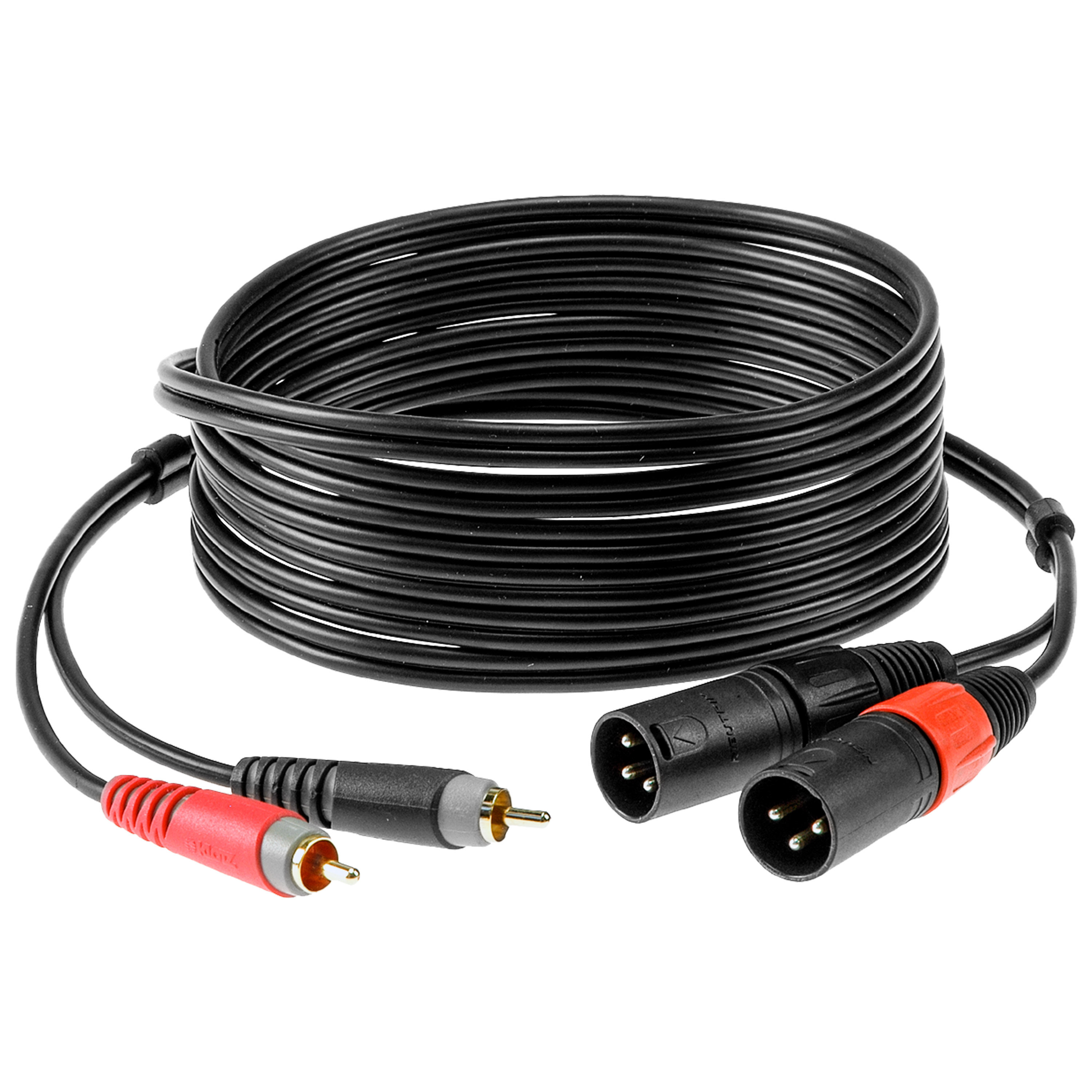 Klotz Bretelle 2x RCA mâles / 2x XLR mâles, 6m - Câble bretelle SonoVente.com