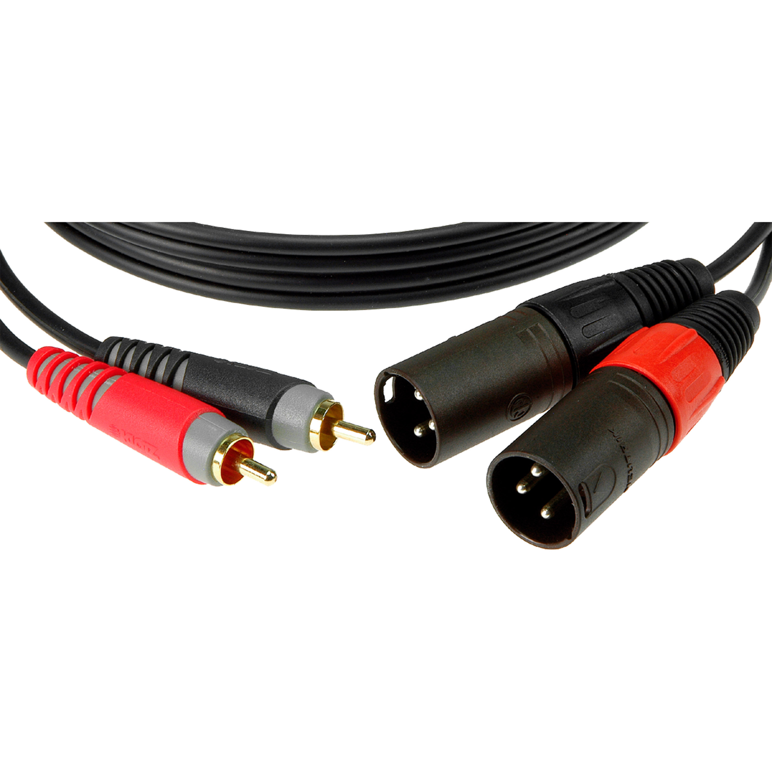 Klotz Bretelle 2x RCA mâles / 2x XLR mâles, 6m - Câble bretelle SonoVente.com