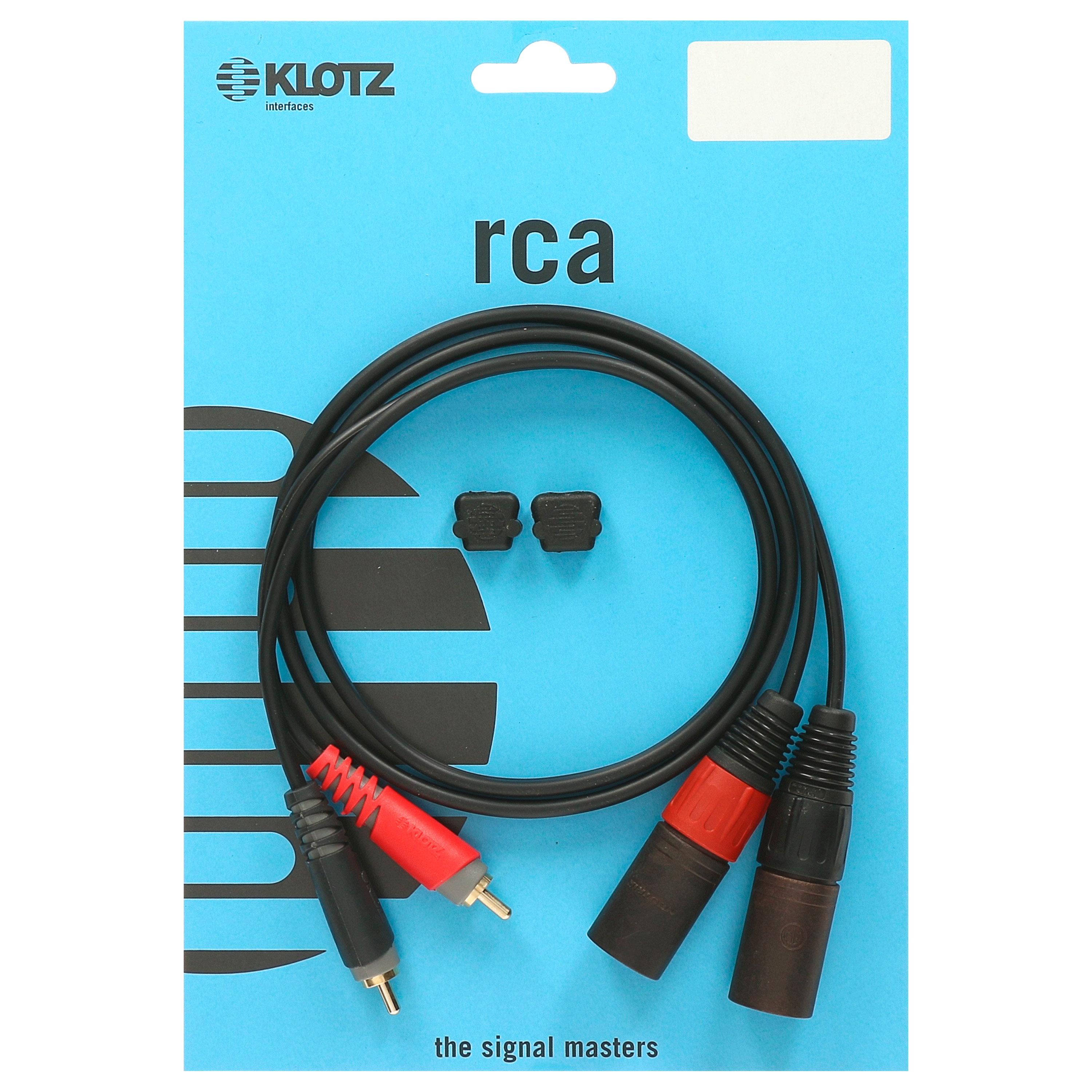 Klotz Bretelle 2x RCA mâles / 2x XLR mâles, 6m - Câble bretelle SonoVente.com