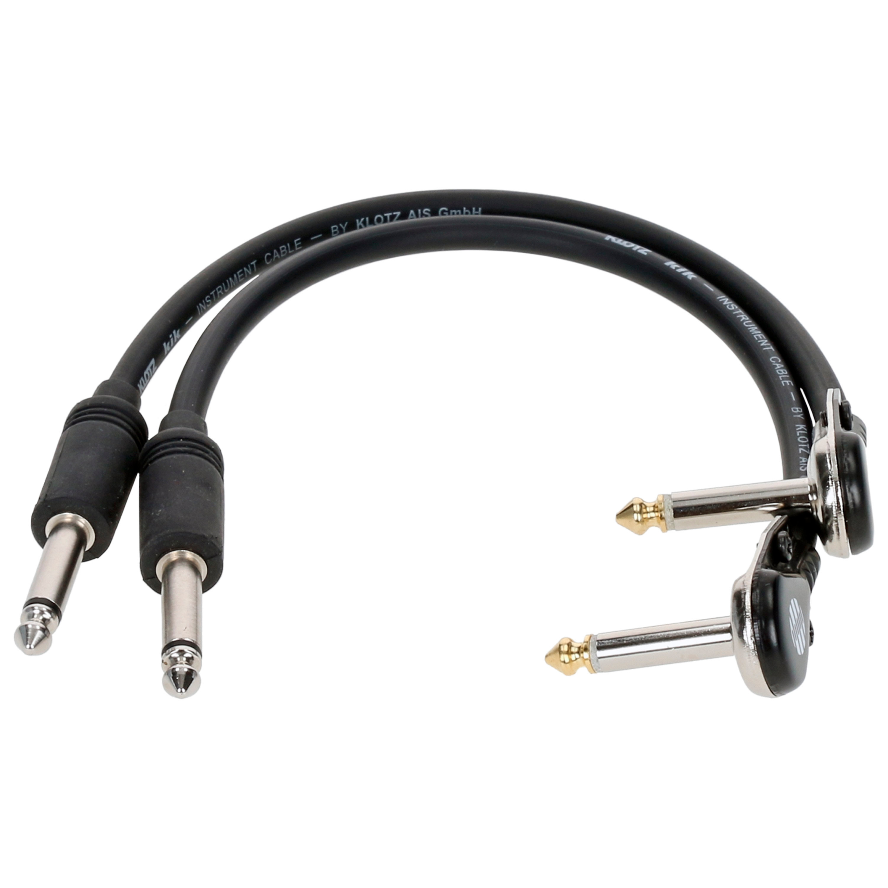 Klotz Jeu de 2 câbles patch pour pédale Professionnel Jack 6.35mm ...