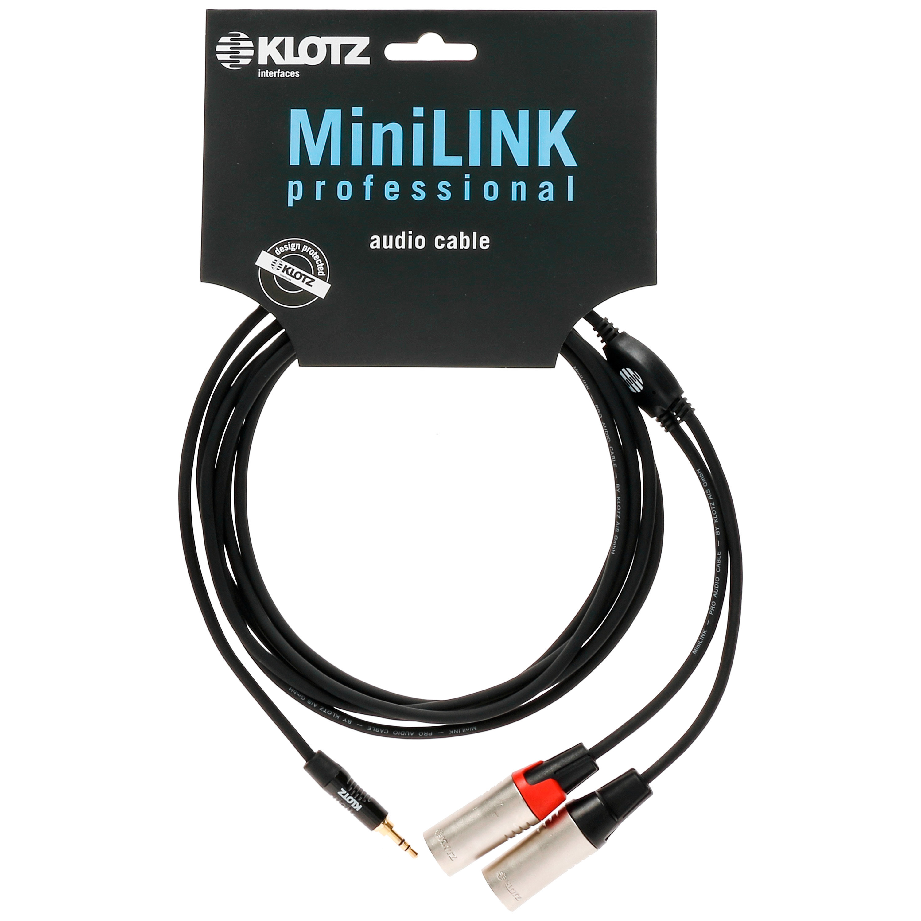 Klotz Câble Y mini-Jack TRS / 2x XLR mâles, 1.8m - Y kabels SonoVente ...