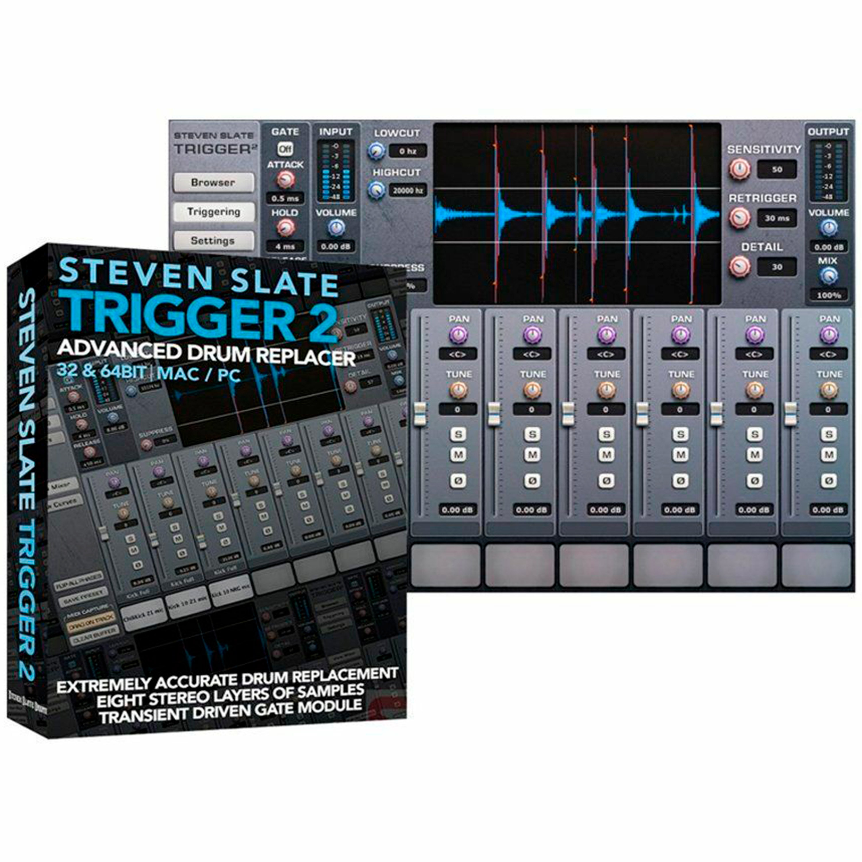 Steven Slate TRIGGER 2 Platinum - Logiciel plugins d'effets SonoVente.com