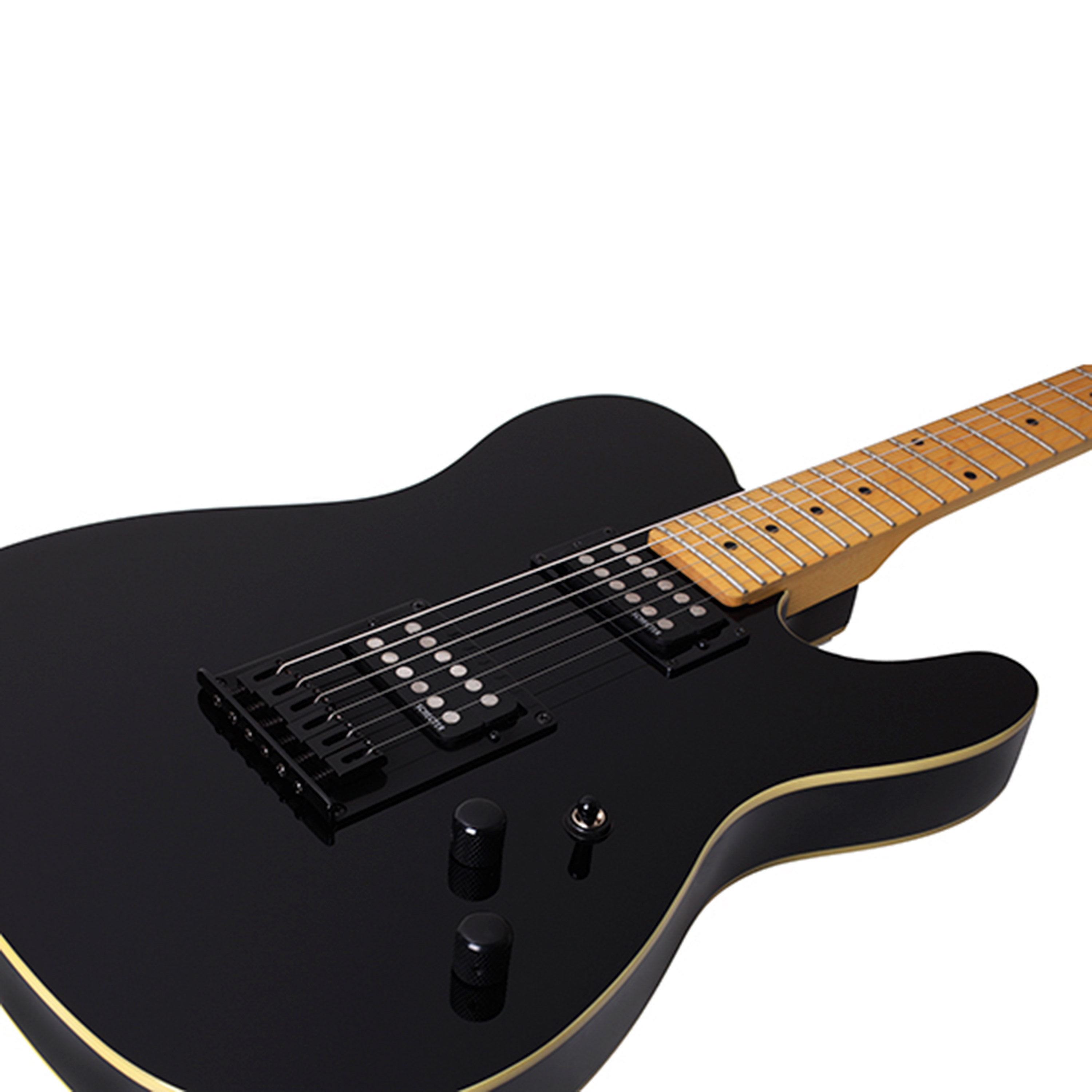 Schecter PT Black M/M - Black - T Style Guitar SonoVente.com - en