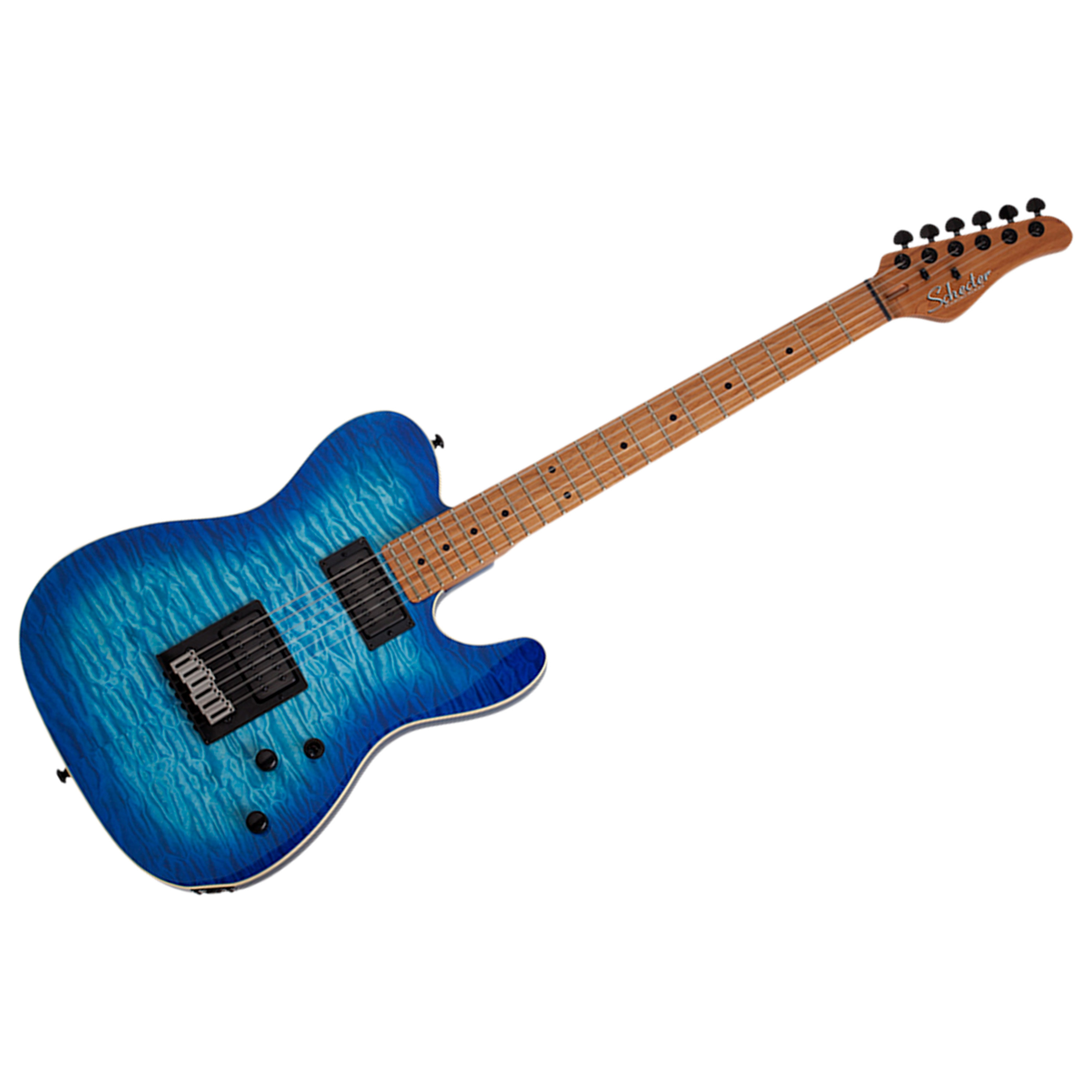 Schecter PT Pro - Trans Blue Burst - Guitare métal / moderne SonoVente.com