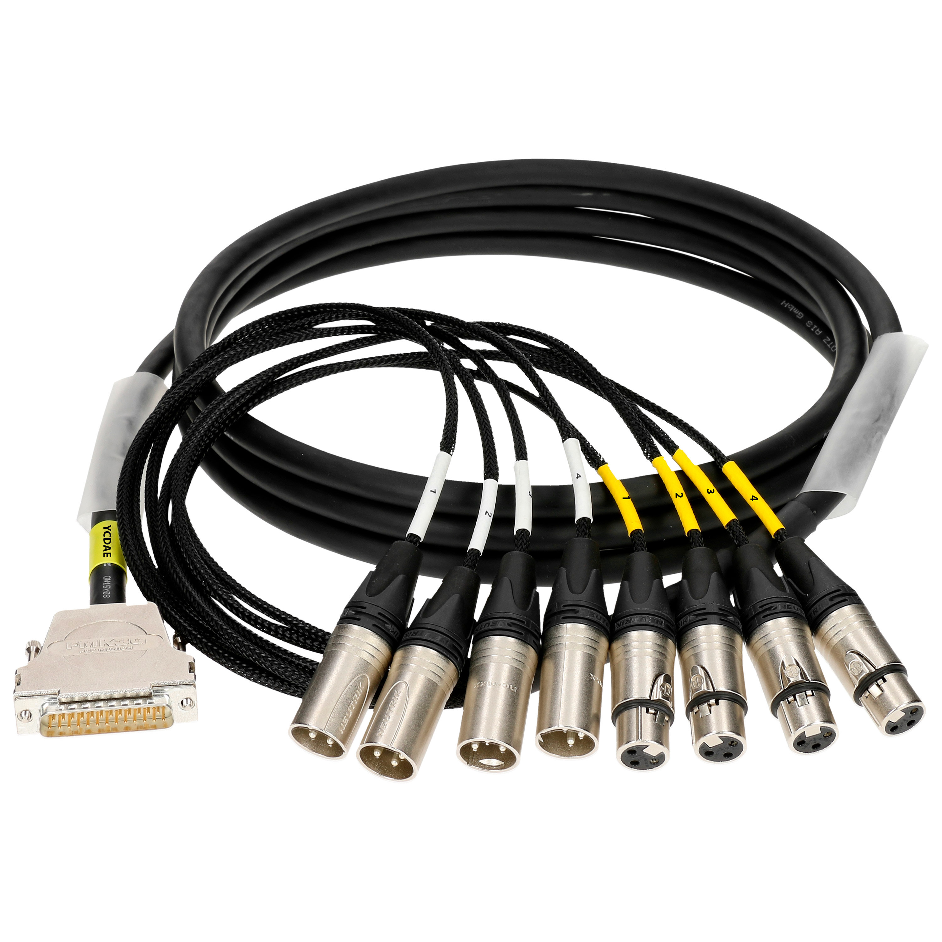 Klotz Câble multipaires YAMAHA loom 8 canaux numérique D-Sub 25p. mâle ...