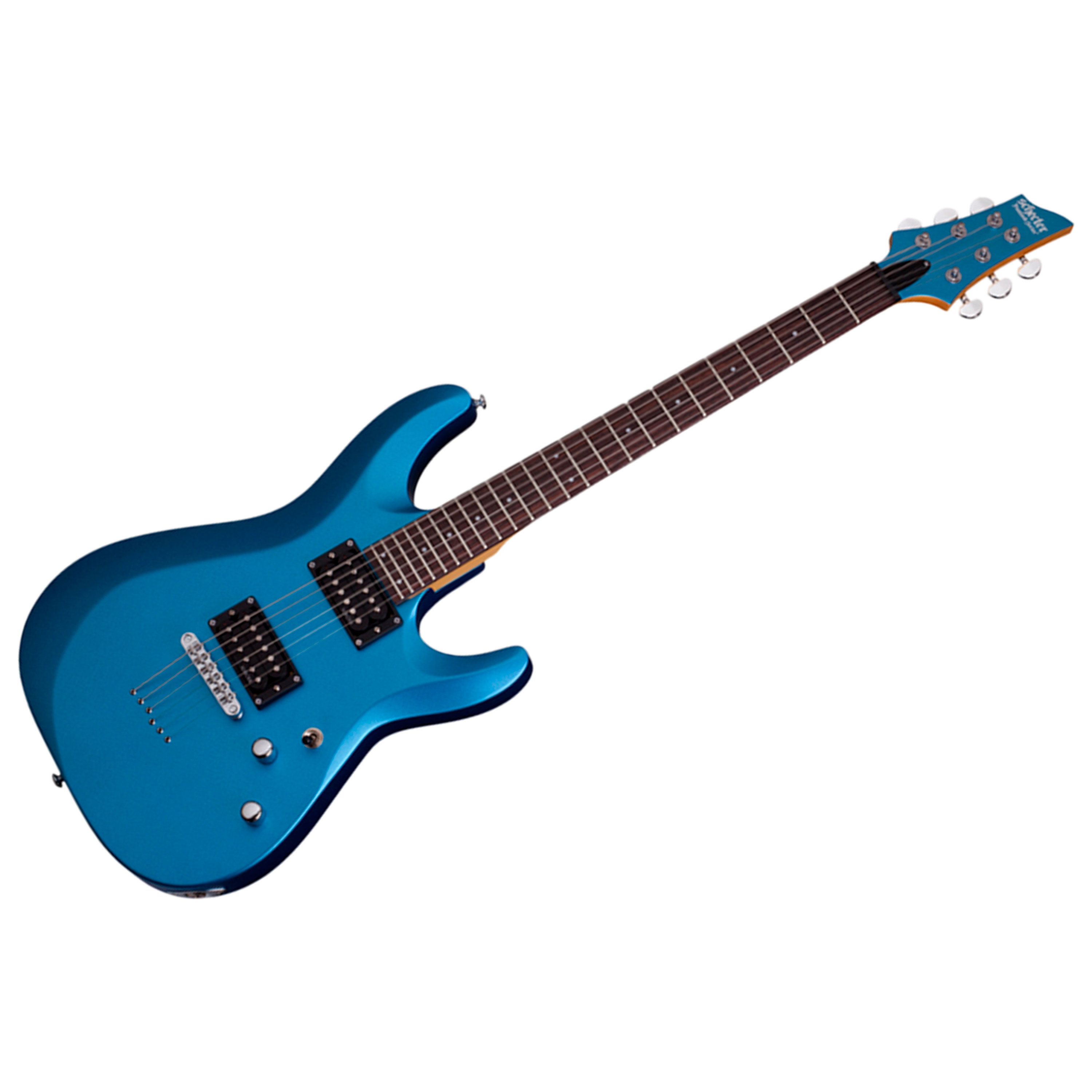 Schecter C-6 Deluxe - Satin Metallic Light Blue - Metaal / moderne ...