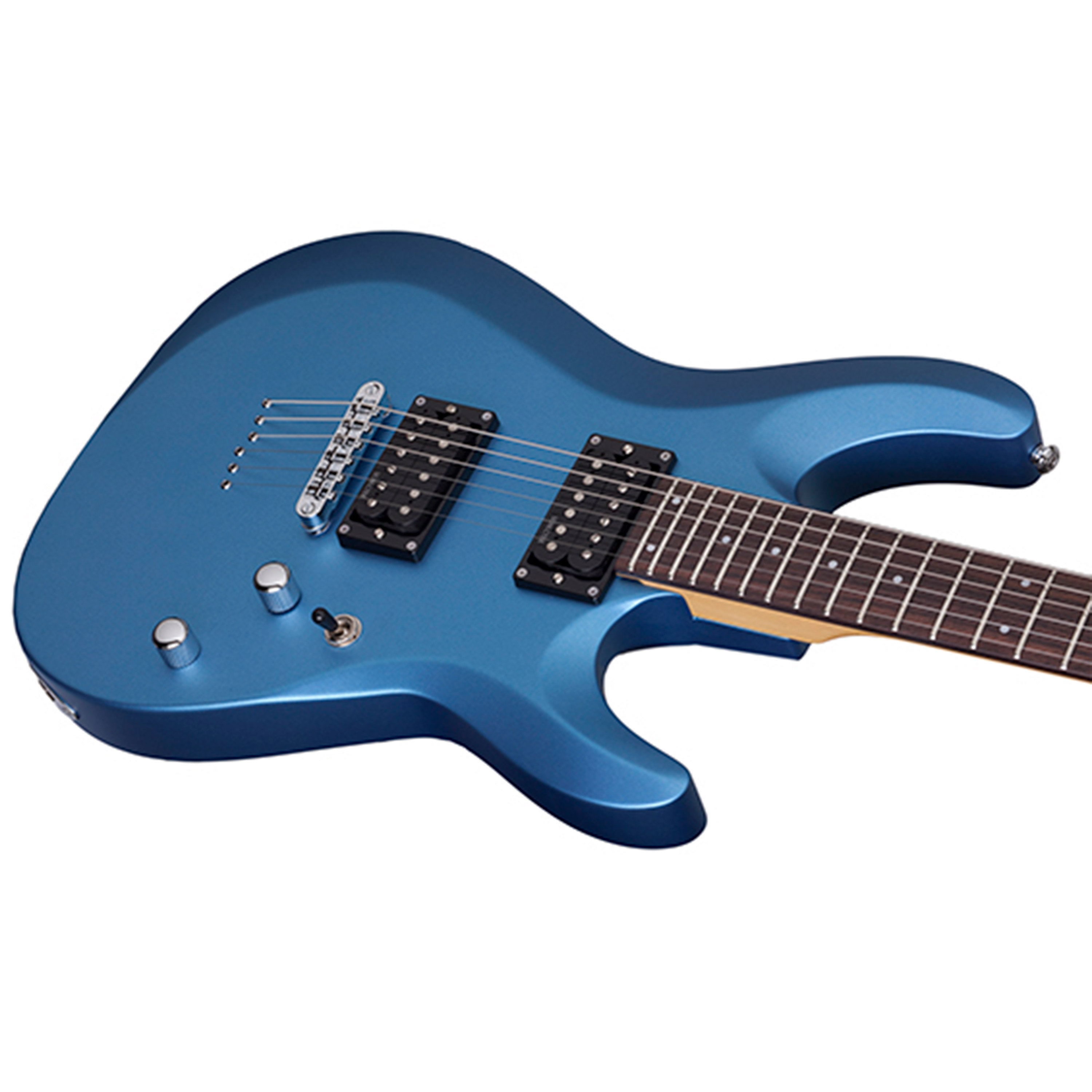 Schecter C-6 Deluxe - Satin Metallic Light Blue - Guitare métal ...