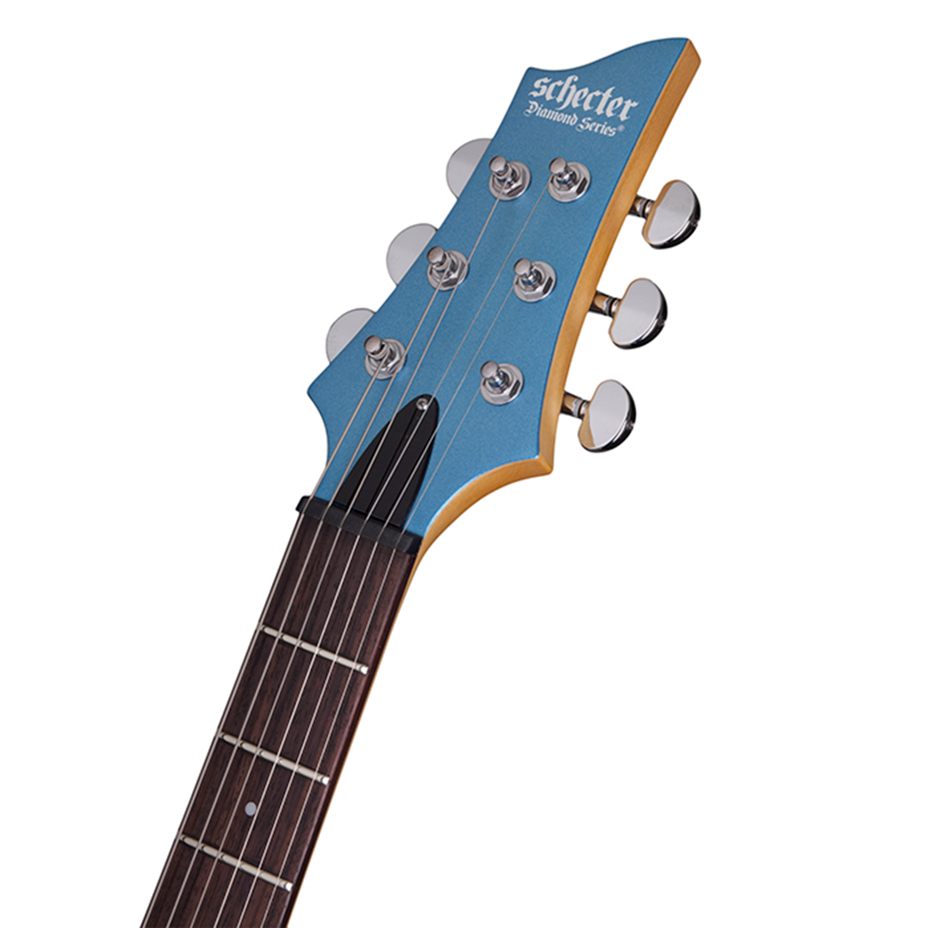 Schecter C-6 Deluxe - Satin Metallic Light Blue - Guitare métal ...