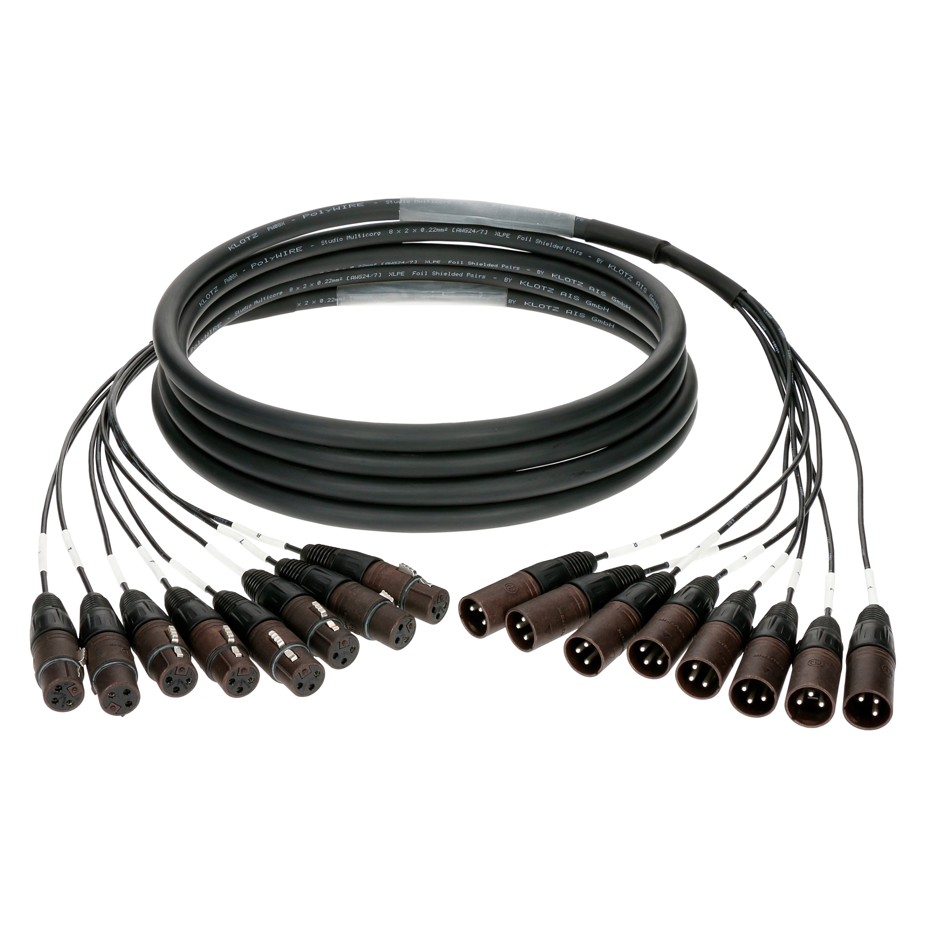 Klotz Câble multipaires loom 8 canaux analogiques 8x XLR femelle - 8x ...