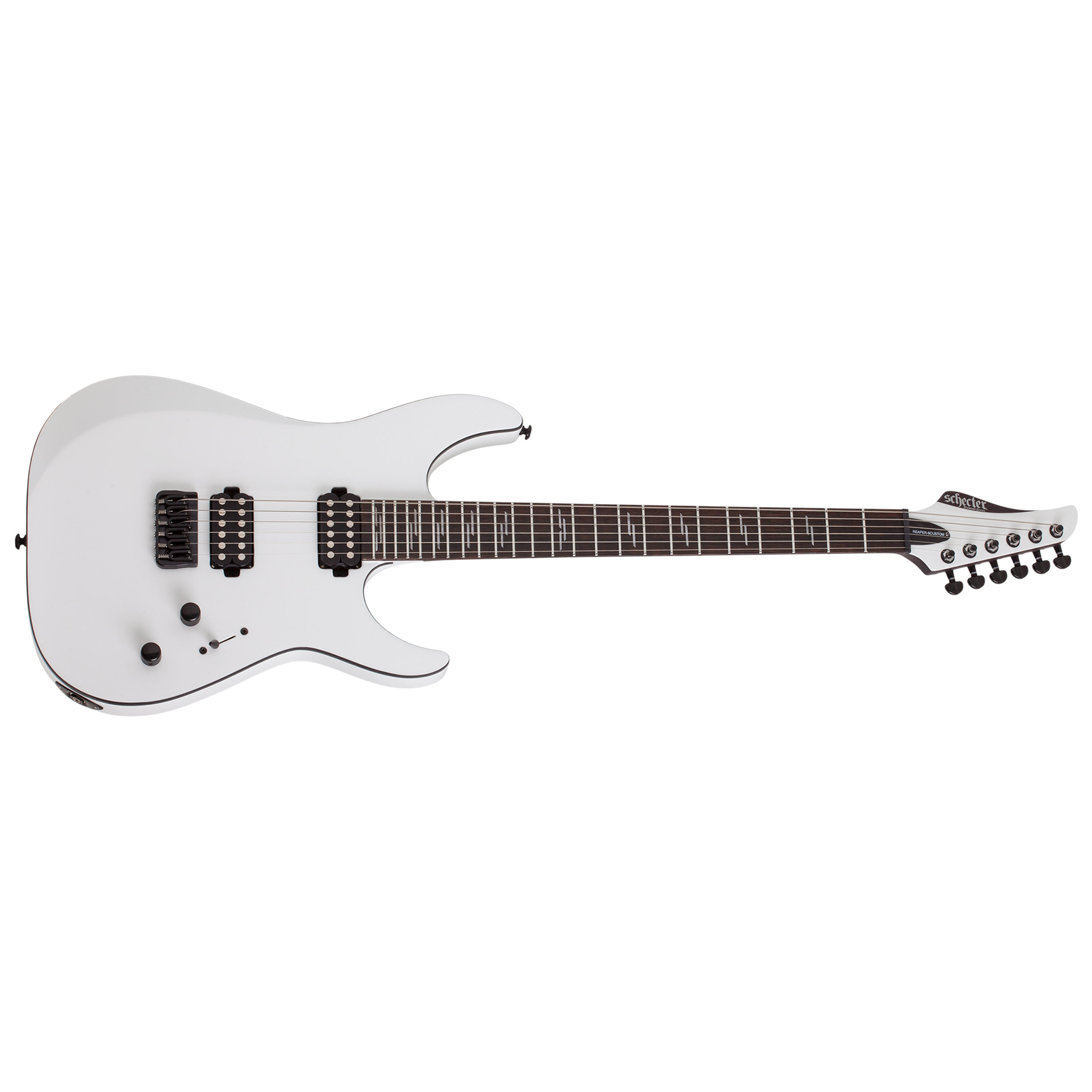 Schecter Reaper 6 Custom - Gloss White - Guitare métal / moderne ...