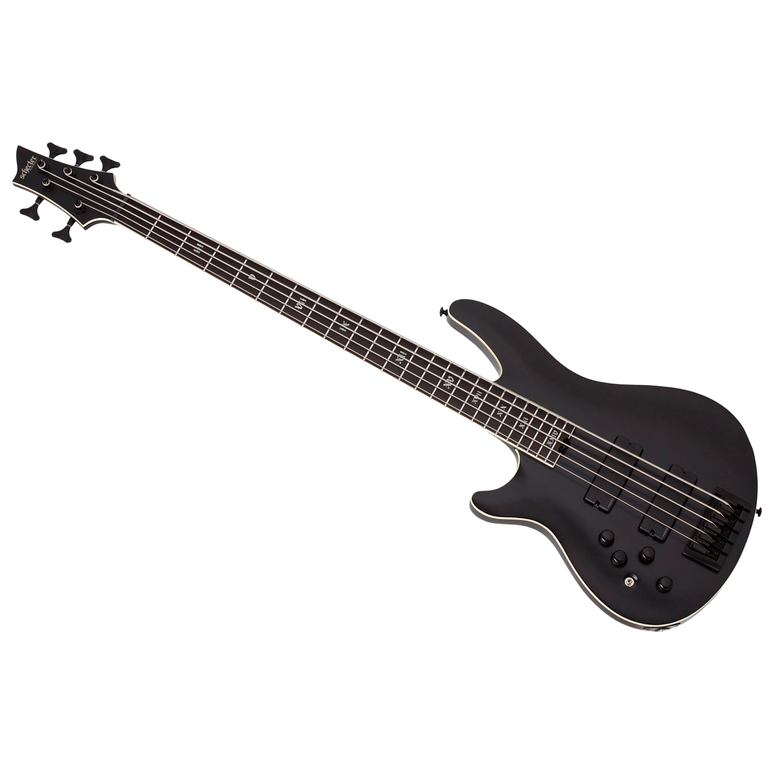 Schecter SLS Elite-5 Evil Twin L - Satin Black - Basse gaucher ...