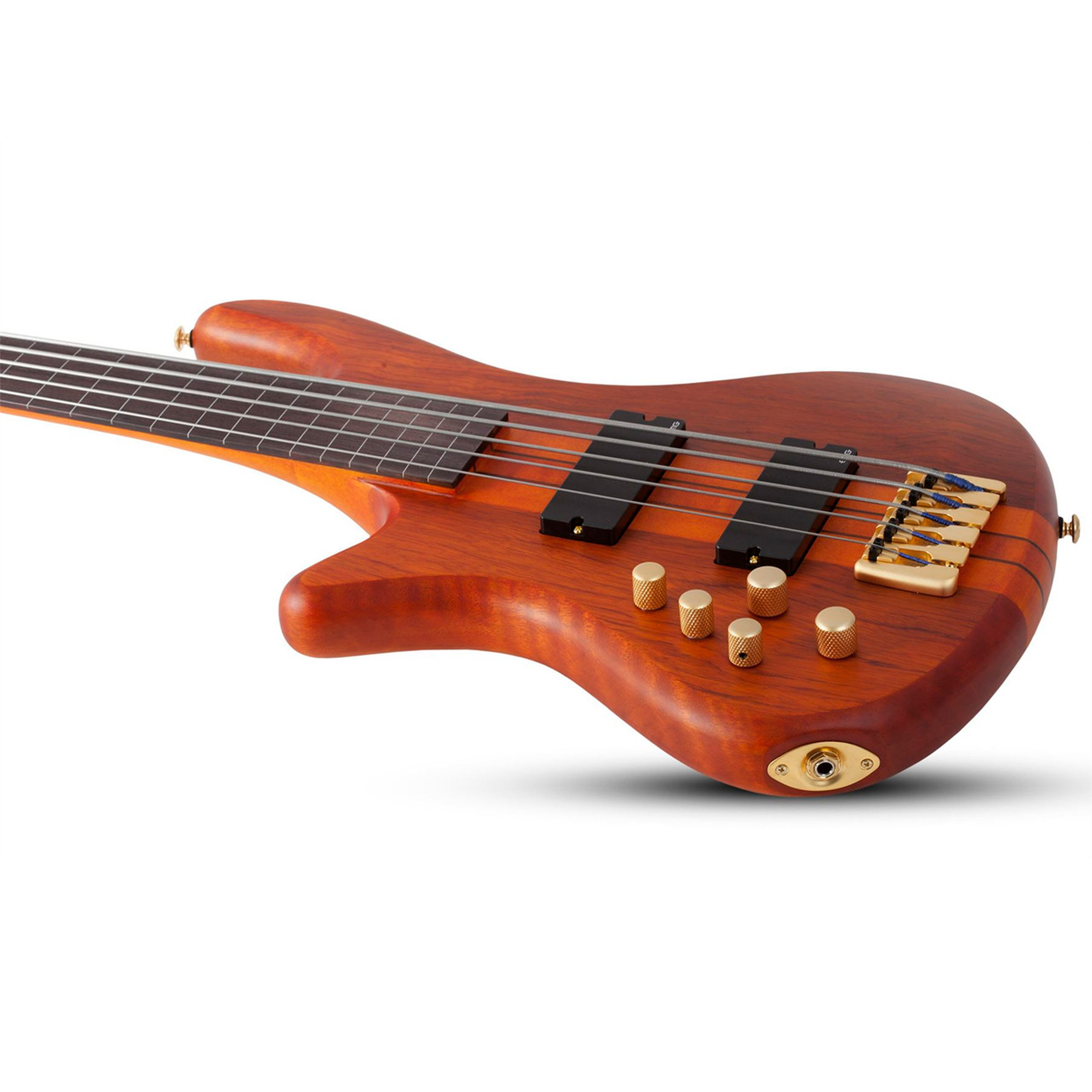 Schecter Stiletto Studio 5 FL L - Honey Satin - Basse gaucher SonoVente.com