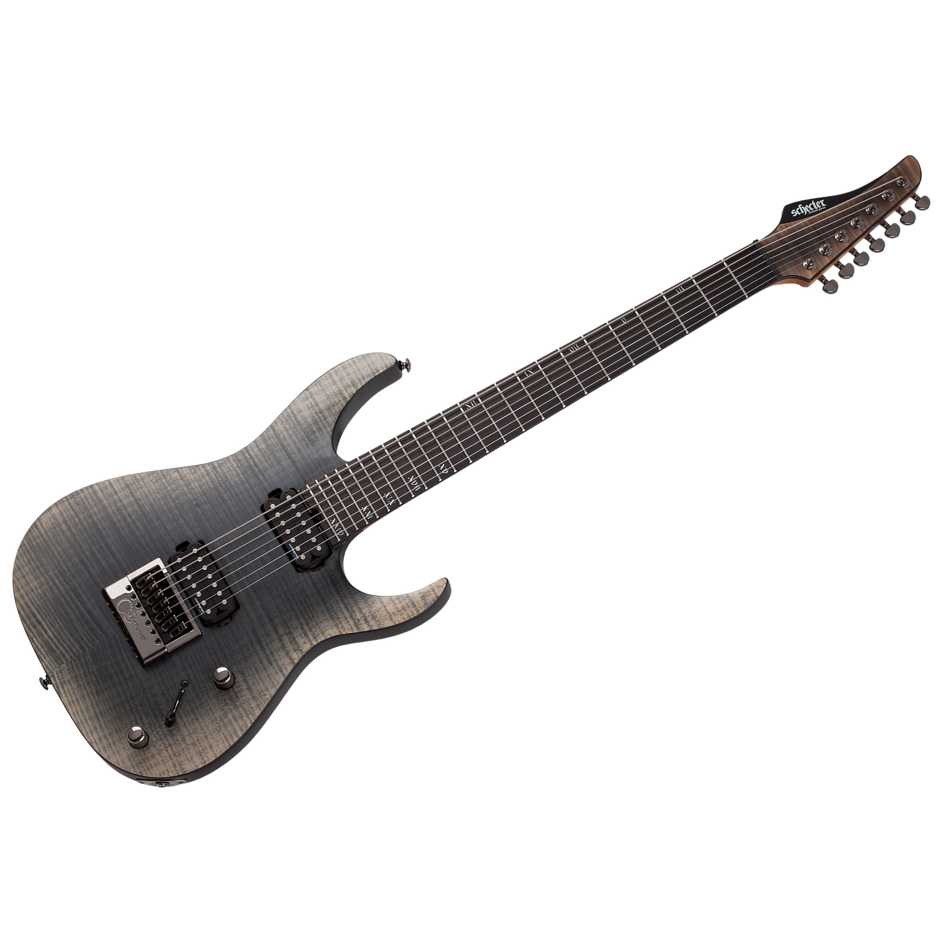 Schecter Banshee Mach 7 Evertune - Fallout Burst - Guitare métal ...
