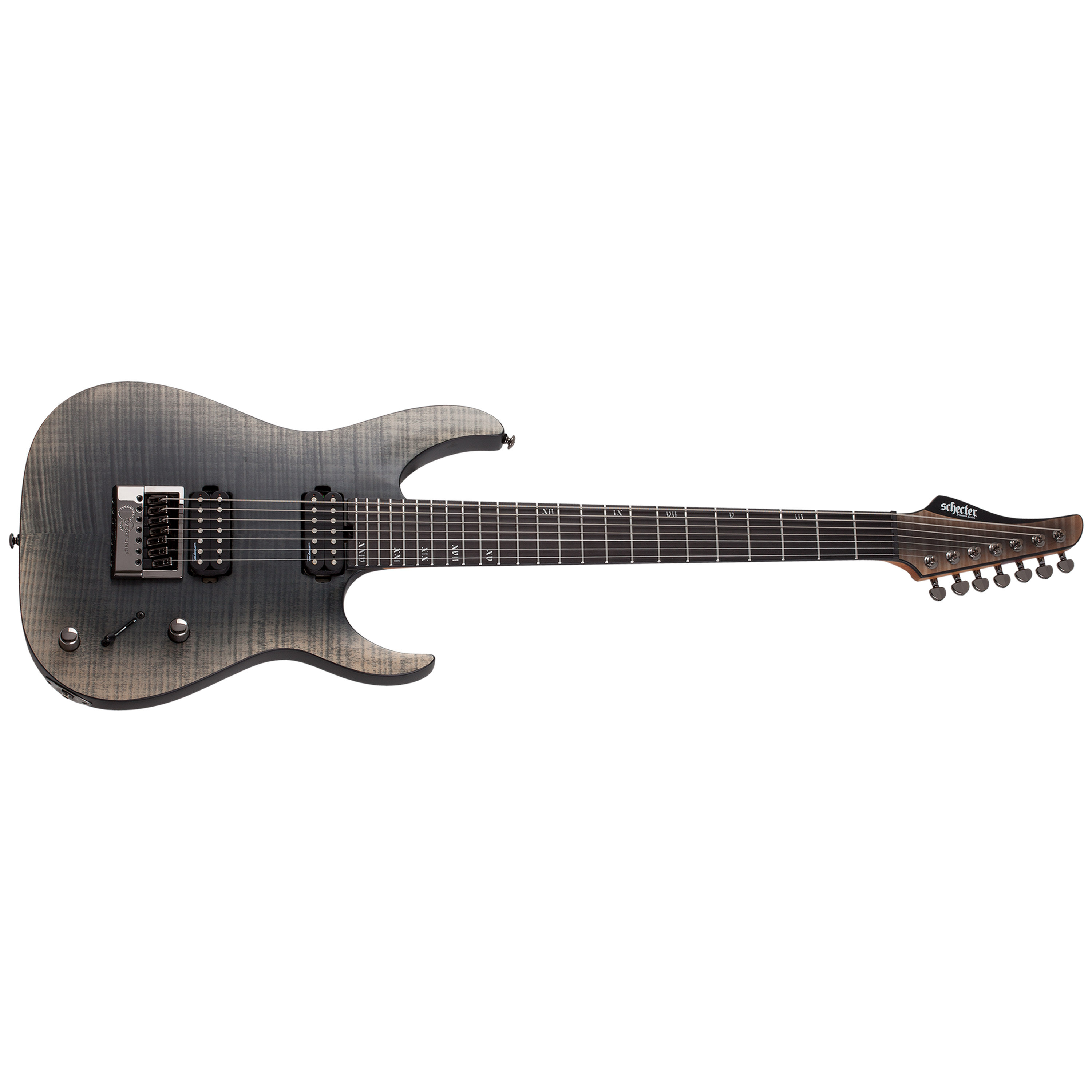 Schecter Banshee Mach 7 Evertune - Fallout Burst - Guitare métal ...