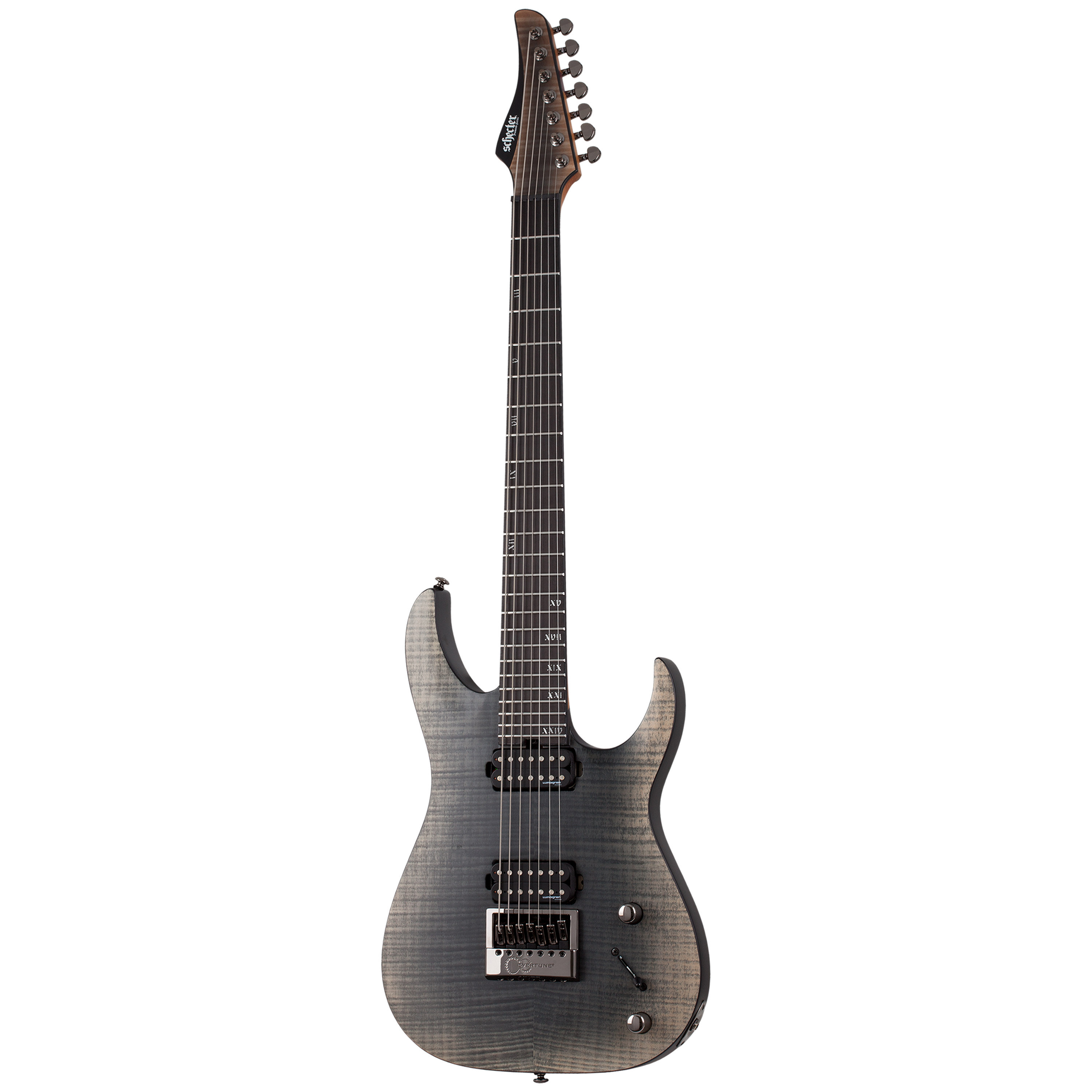 Schecter Banshee Mach 7 Evertune - Fallout Burst - Guitare métal ...