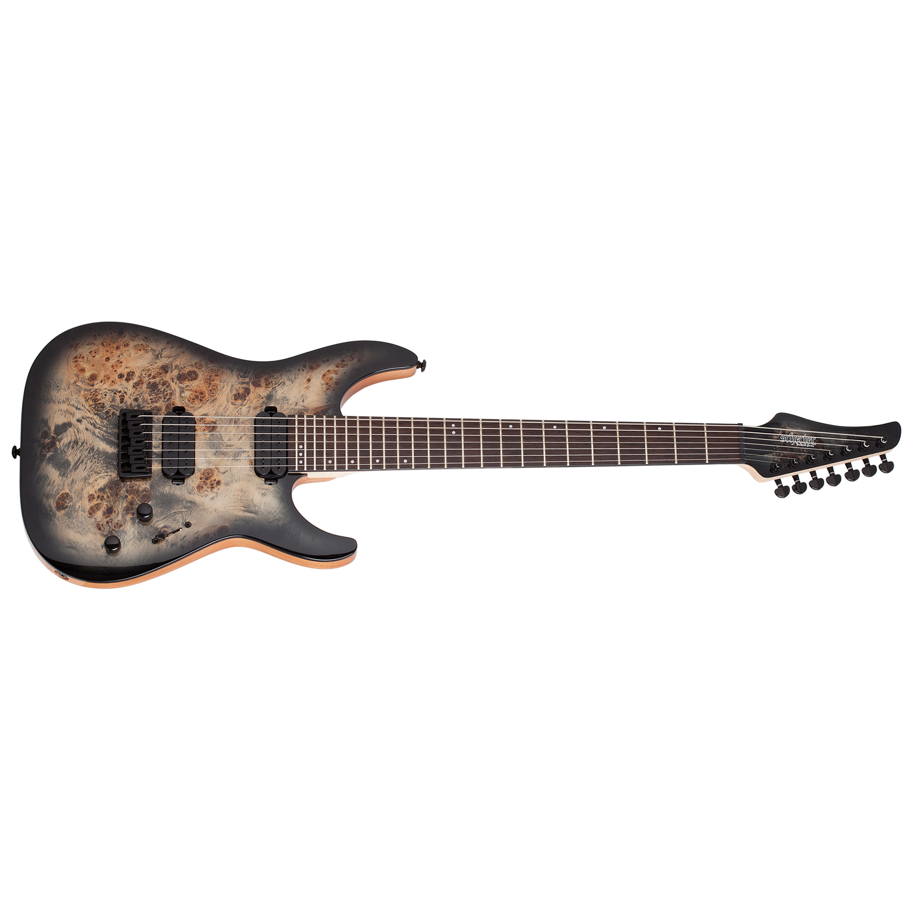 Schecter C-7 Pro - Charcoal Burst - Guitare métal / moderne SonoVente.com