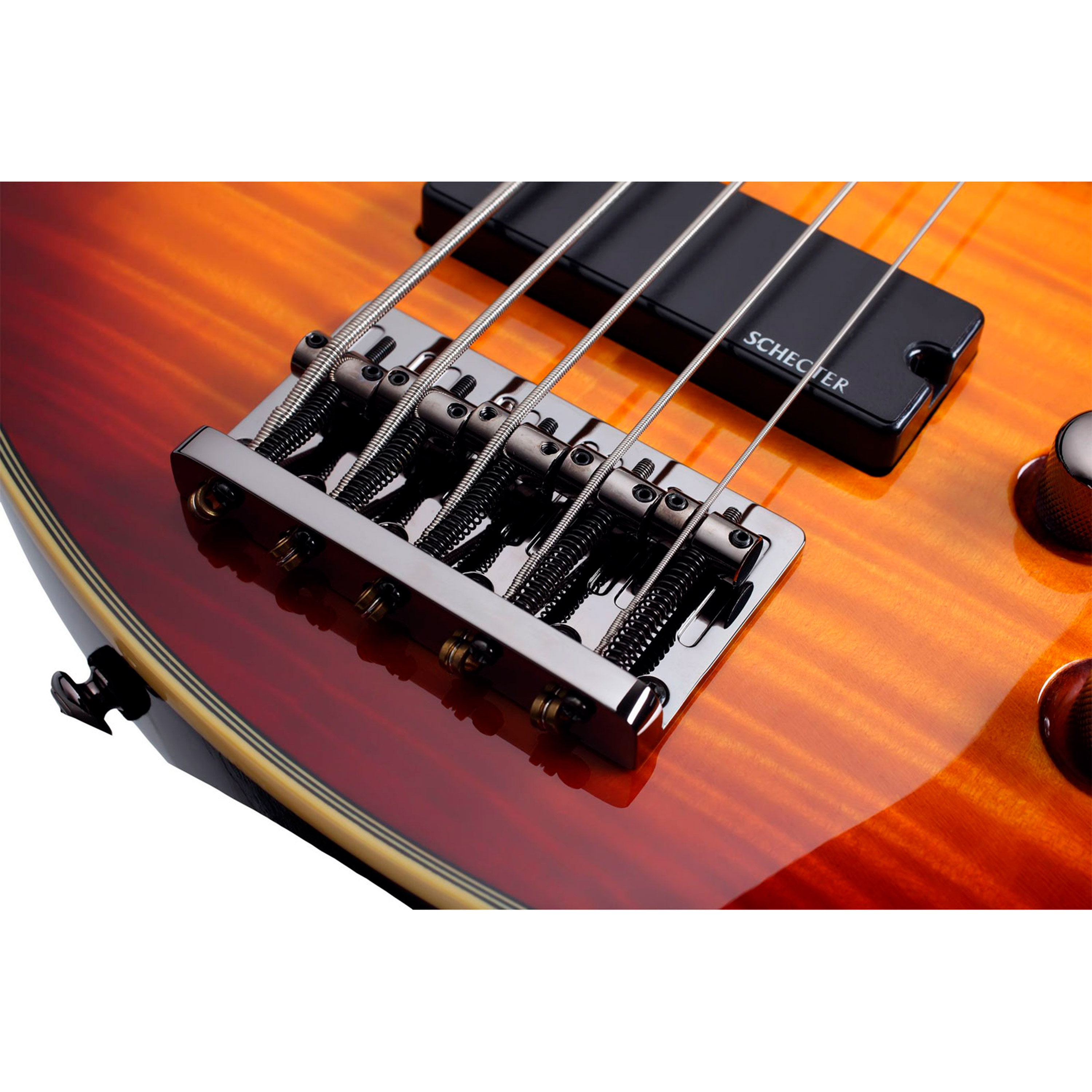 Schecter Omen Extreme 5 - Vintage Sunburst - Basse électrique SonoVente.com