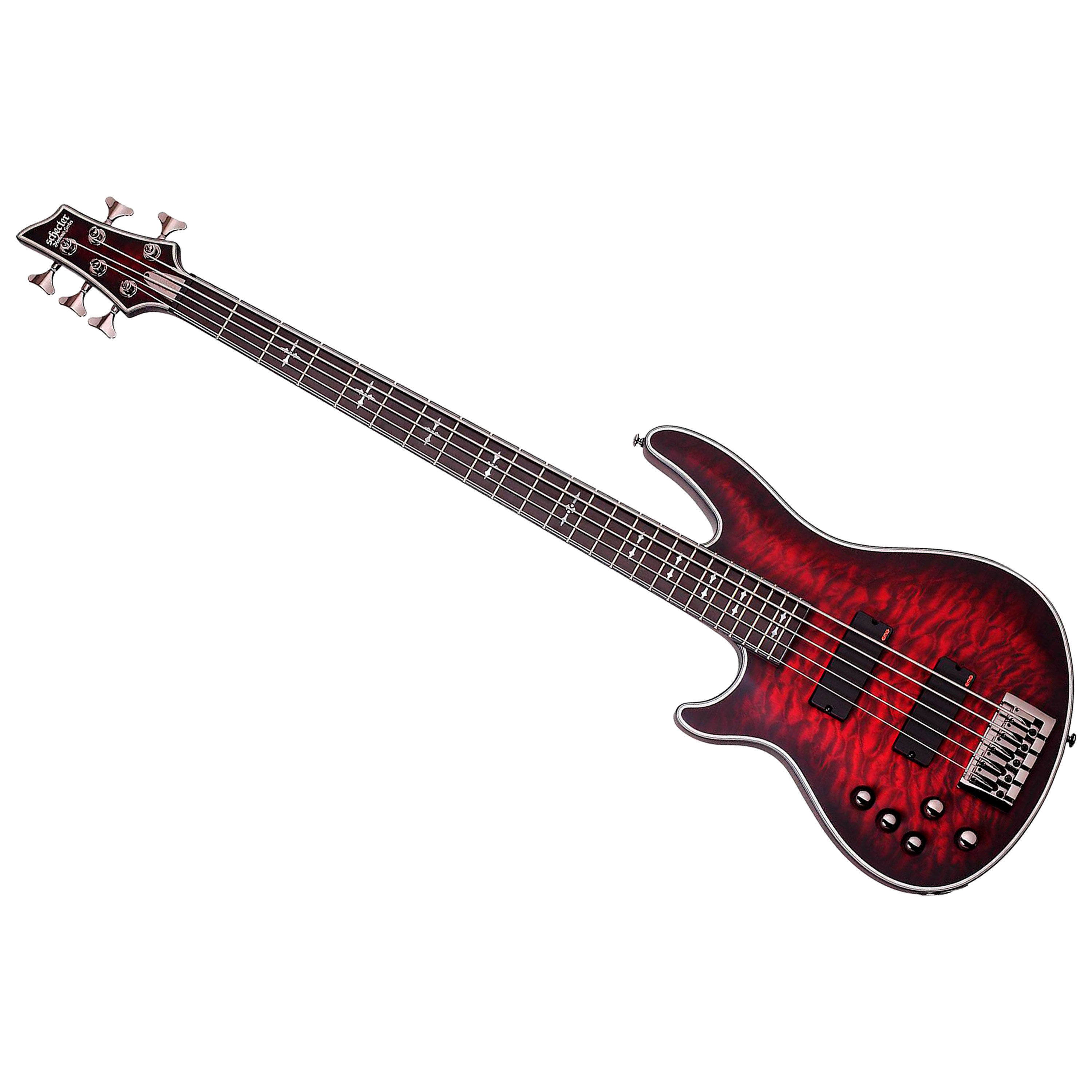 Schecter Hellraiser Extreme 5 Basse L - Crimson Red Burst Satin - Basse ...