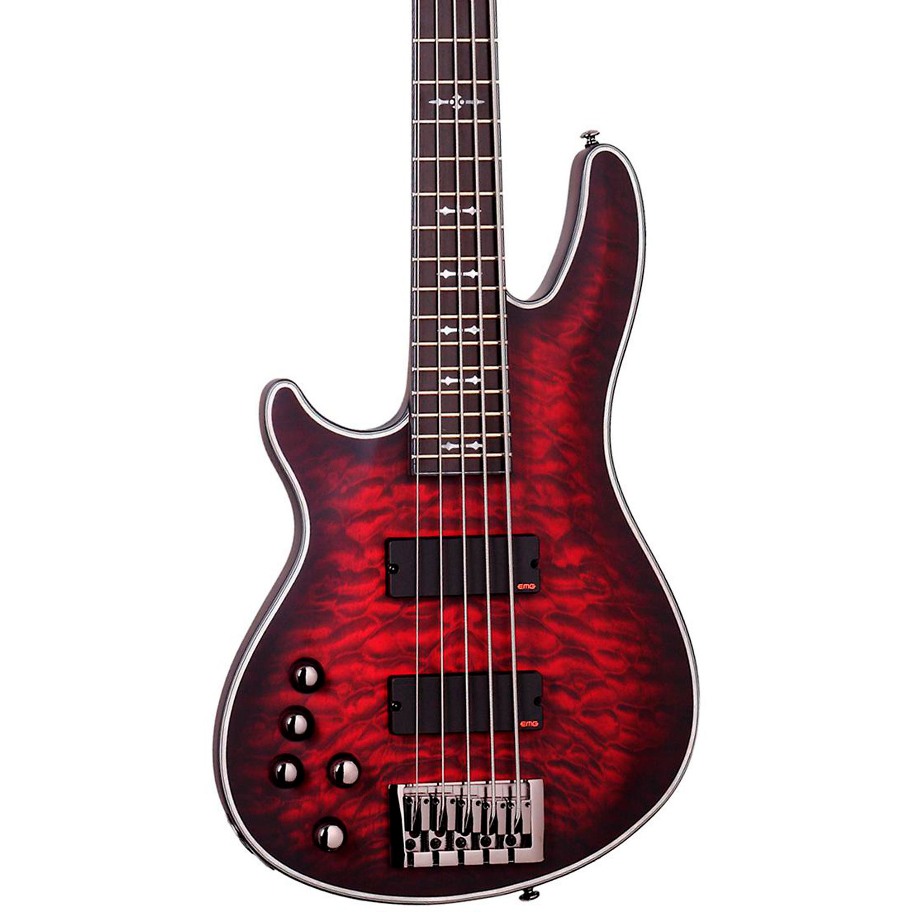 Schecter Hellraiser Extreme 5 Basse L - Crimson Red Burst Satin - Basse ...