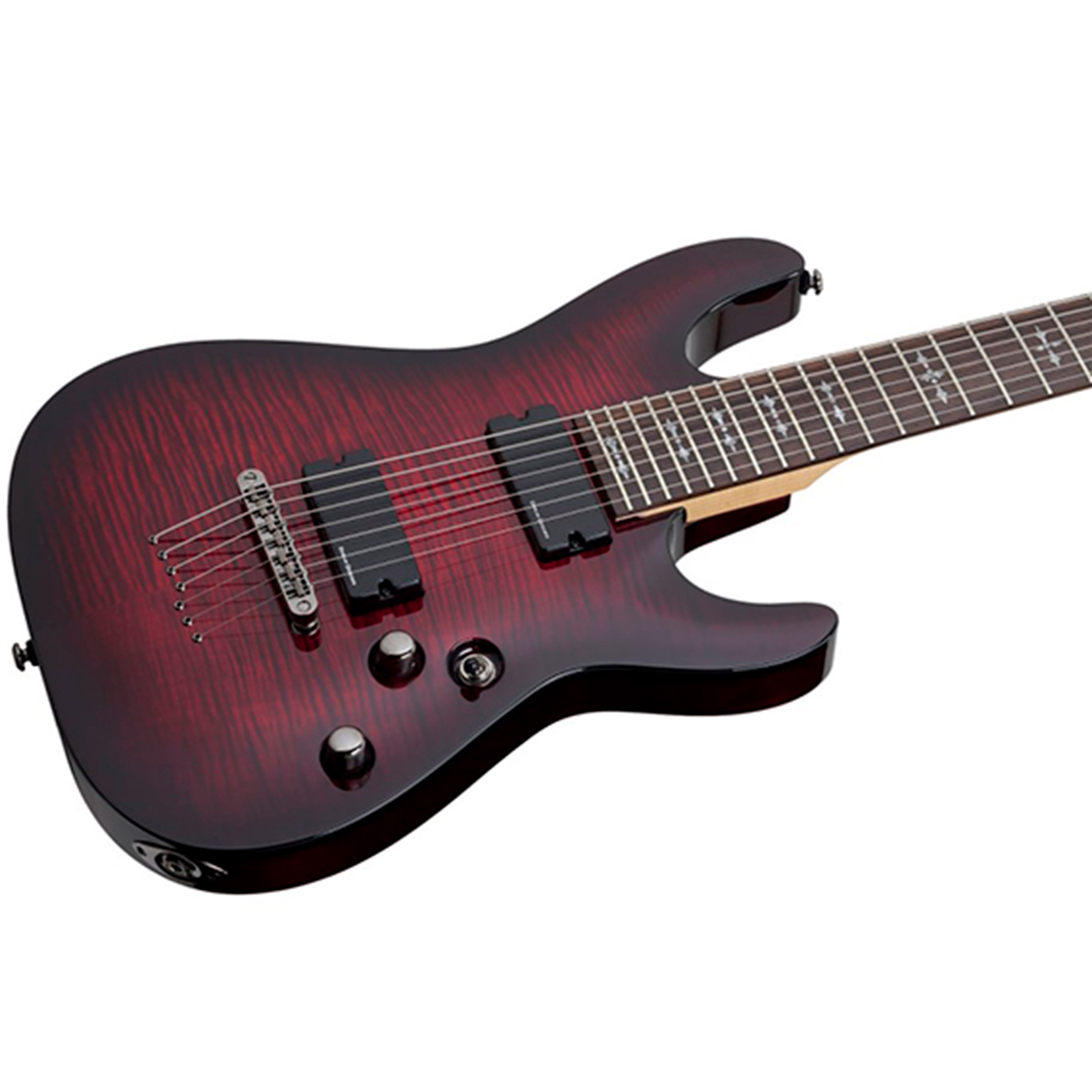 Schecter Demon 7 - Crimson Red Burst - Metaal / moderne gitaar ...