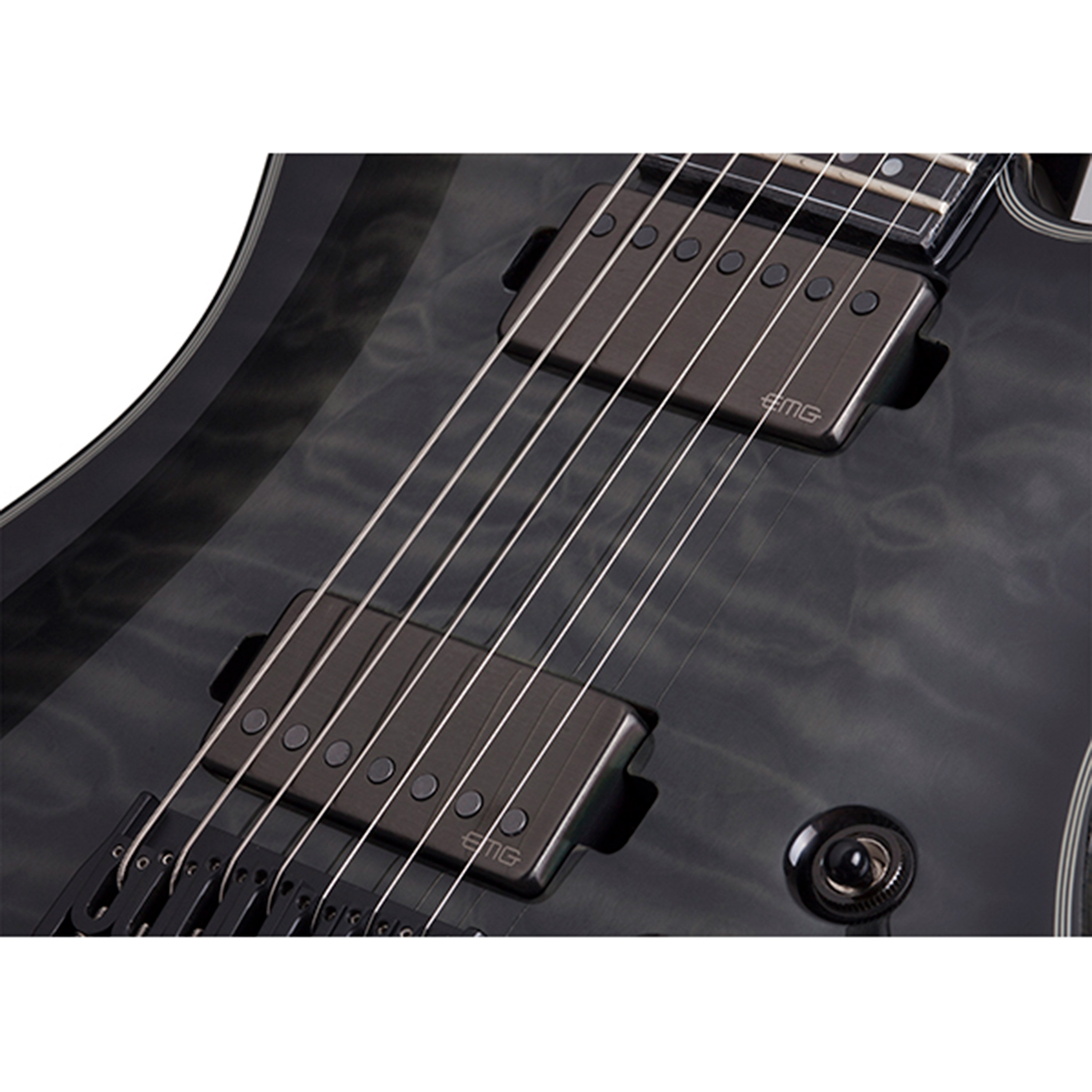 Schecter Hellraiser Hybrid PT-7 - Trans Black Burst - Guitare métal ...