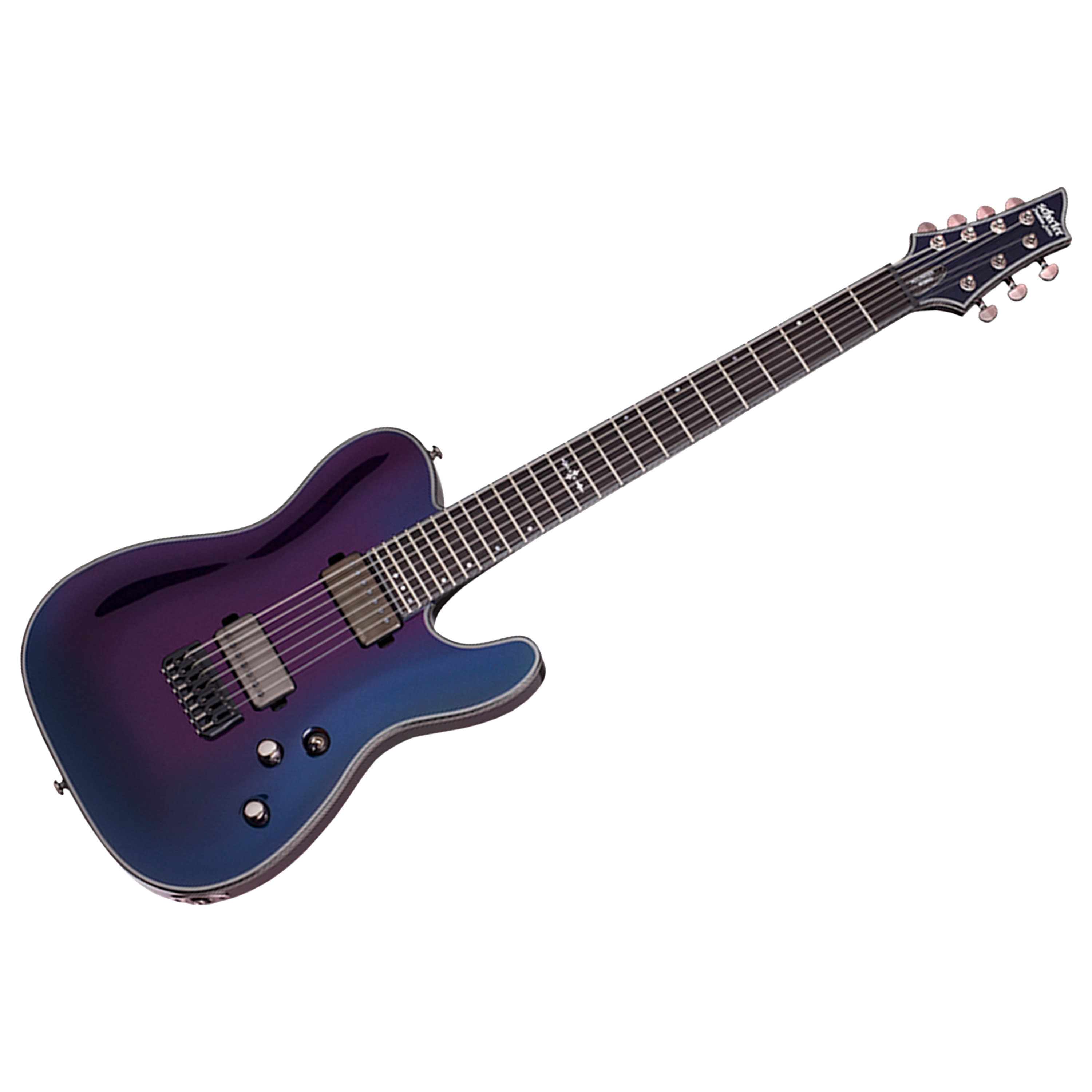 Schecter Hellraiser Hybrid PT-7 - UltraViolet - Guitare métal / moderne ...