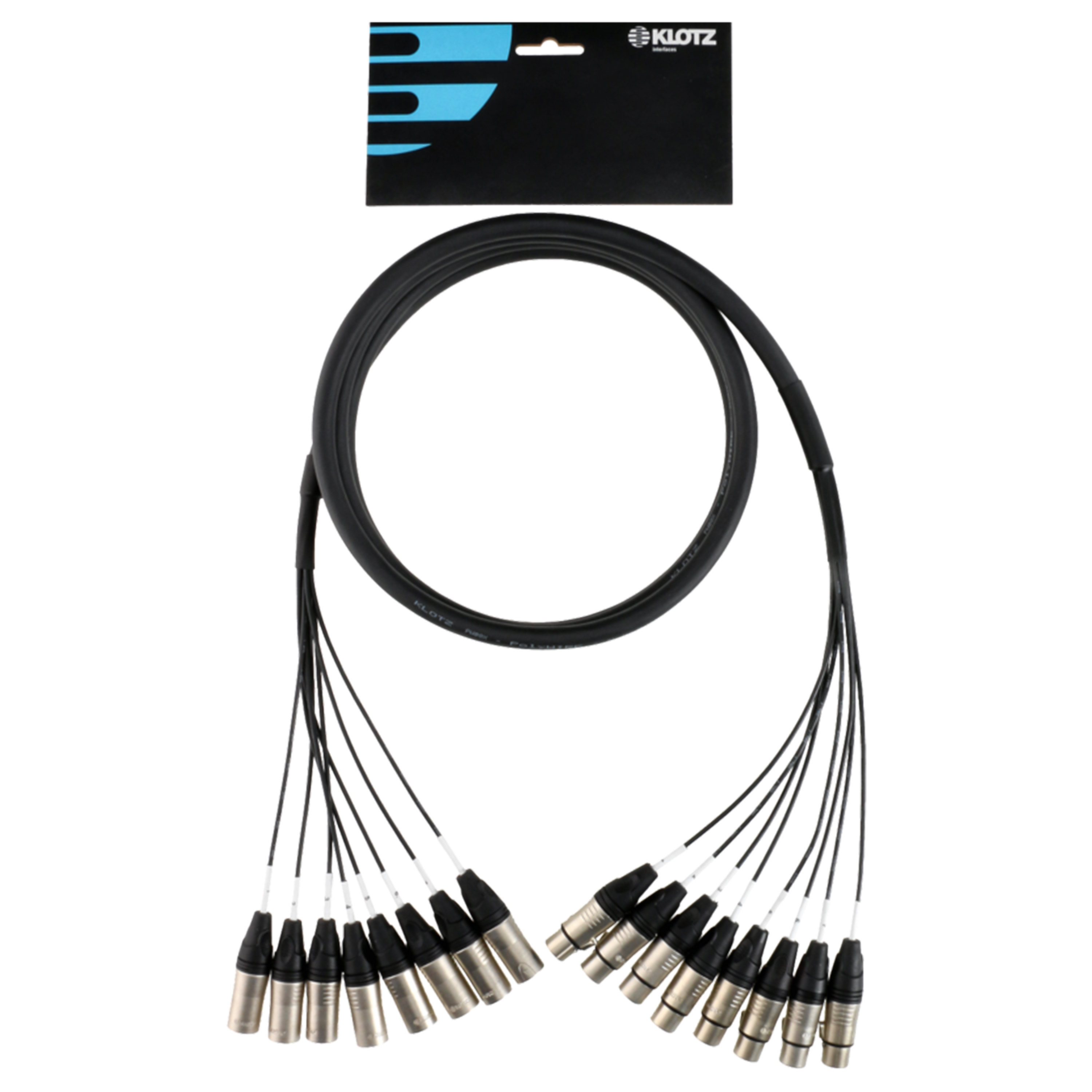Klotz Câble multipaires loom 8 canaux analogiques 8x XLR Klotz femelle ...