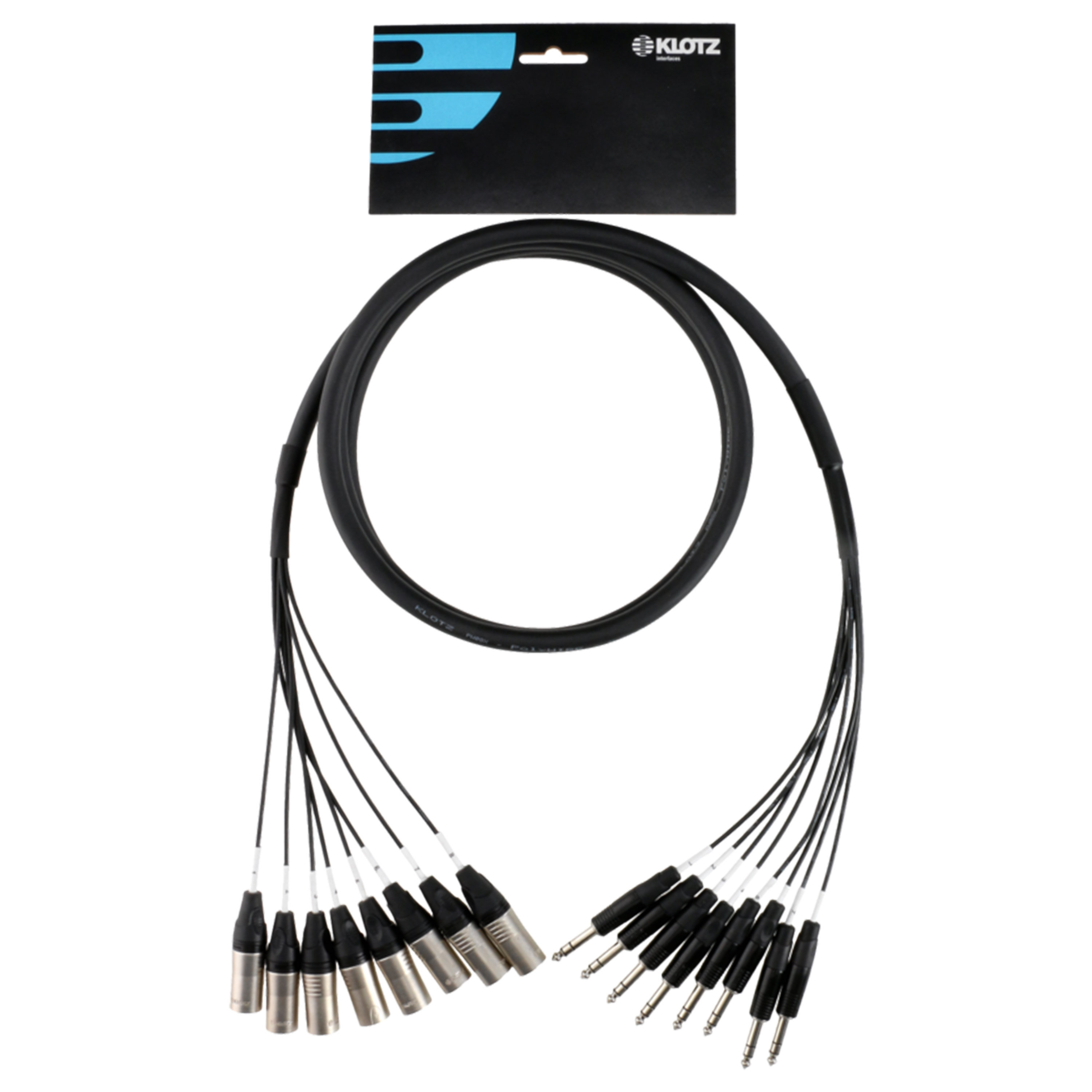 Klotz Câble multipaires loom 8 canaux analogiques 8x XLR Klotz mâle ...