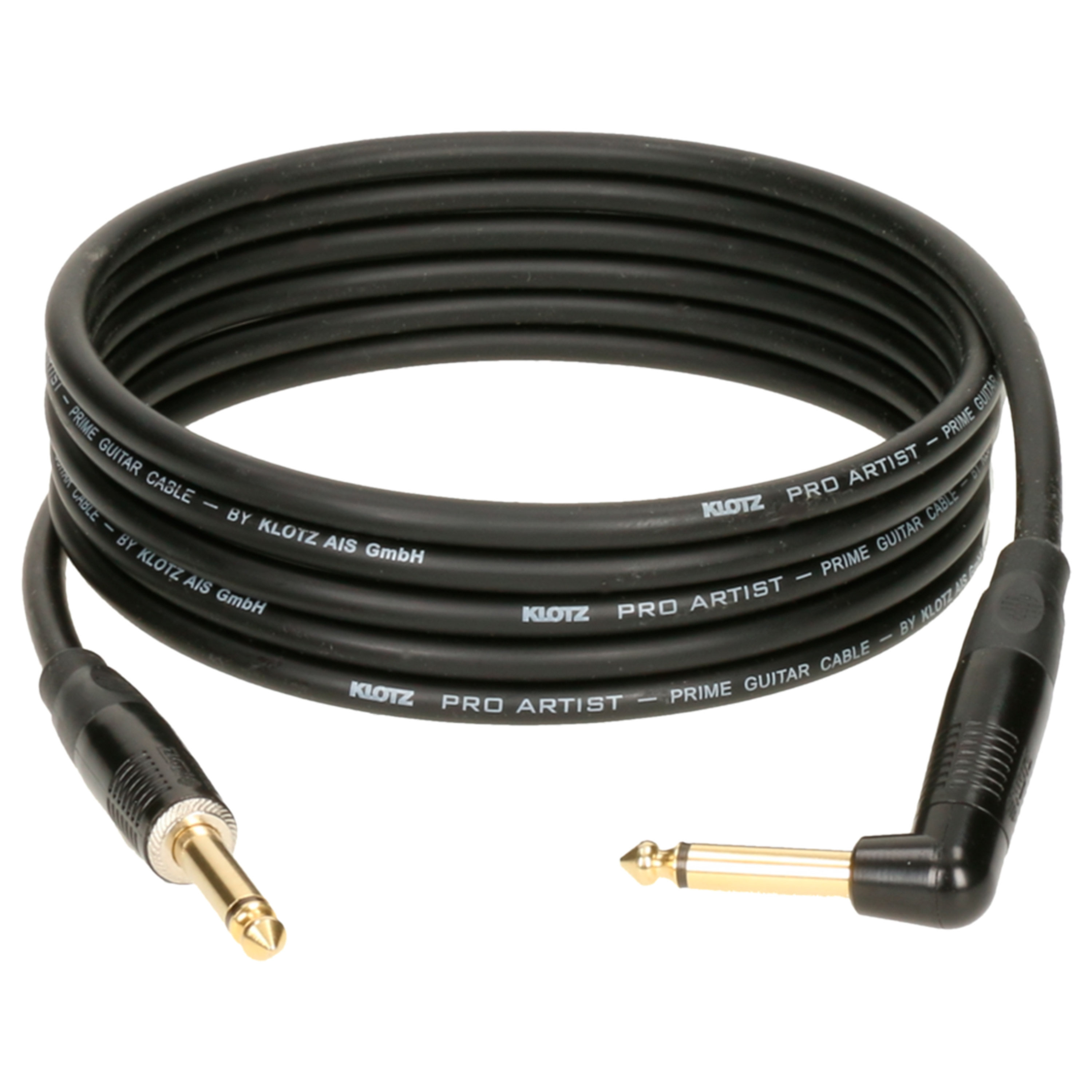 Klotz Câble Jack TS coudé / Jack TS or PRO ARTIST 6m - Câble instrument ...