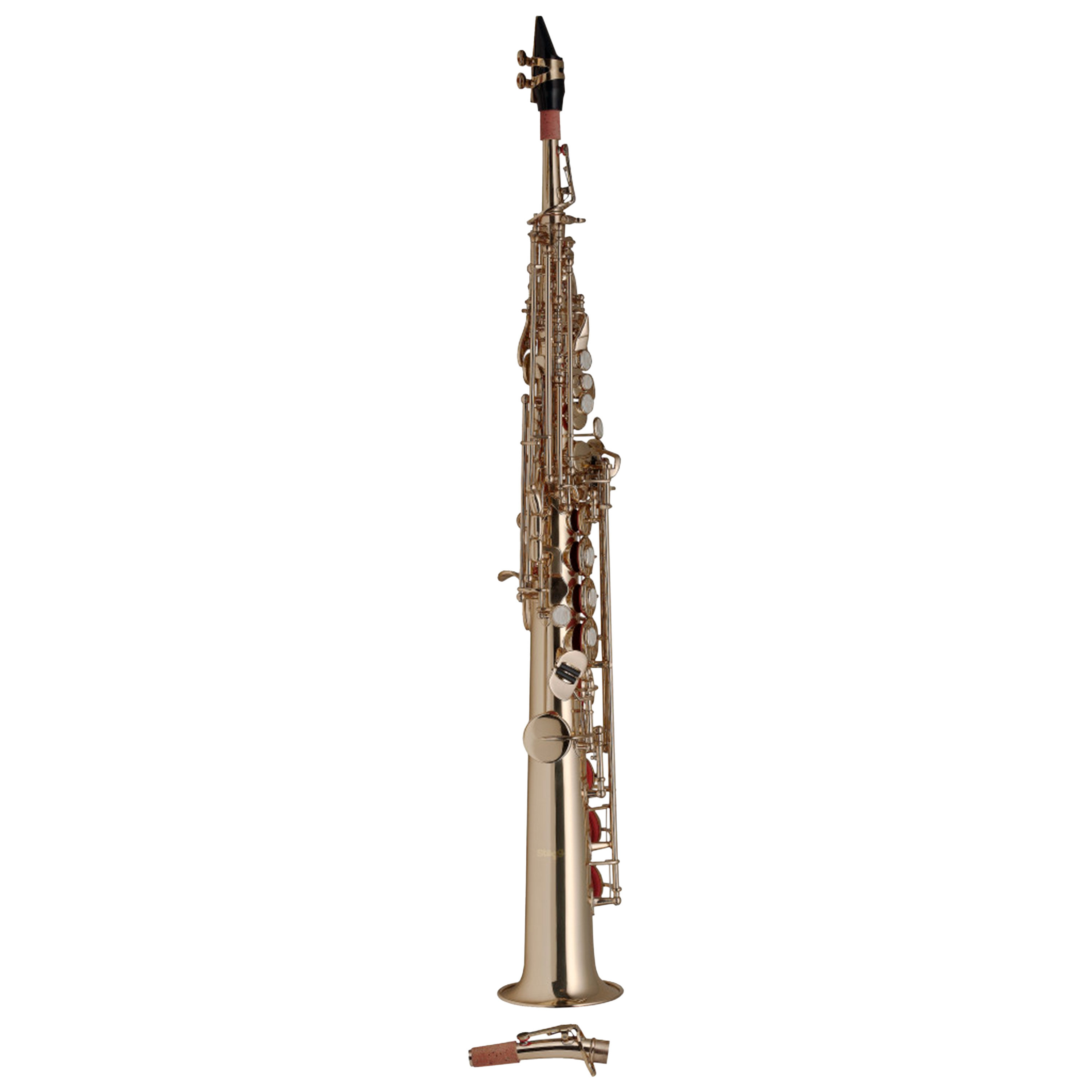 Stagg WS-SS225S - Saxophone en Sib à bocaux droit et courbe - Saxophone ...