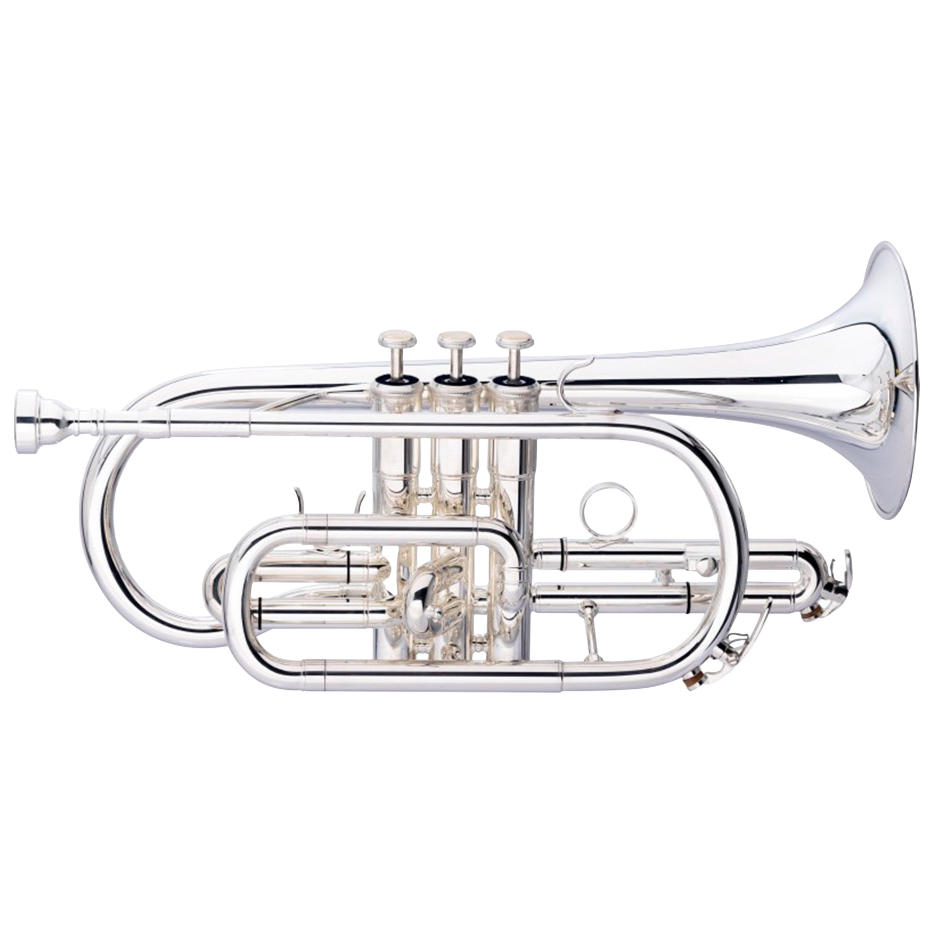 Levante LV-CR5201 - Cornet en Sib argenté - Trompette, cornet, bugle ...