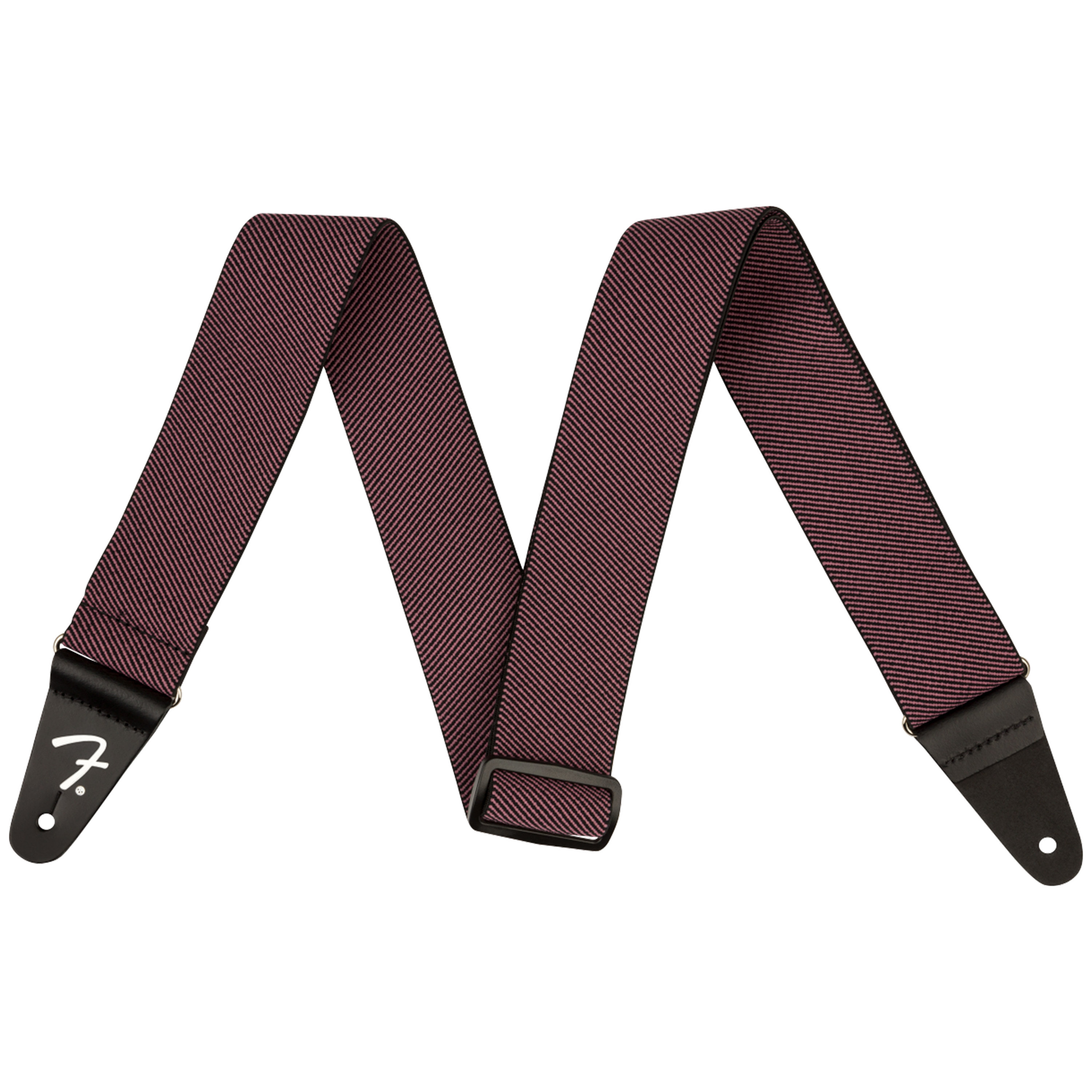 Fender WeighLess Tweed Strap Shell Pink 2 - Sangle guitare SonoVente.com