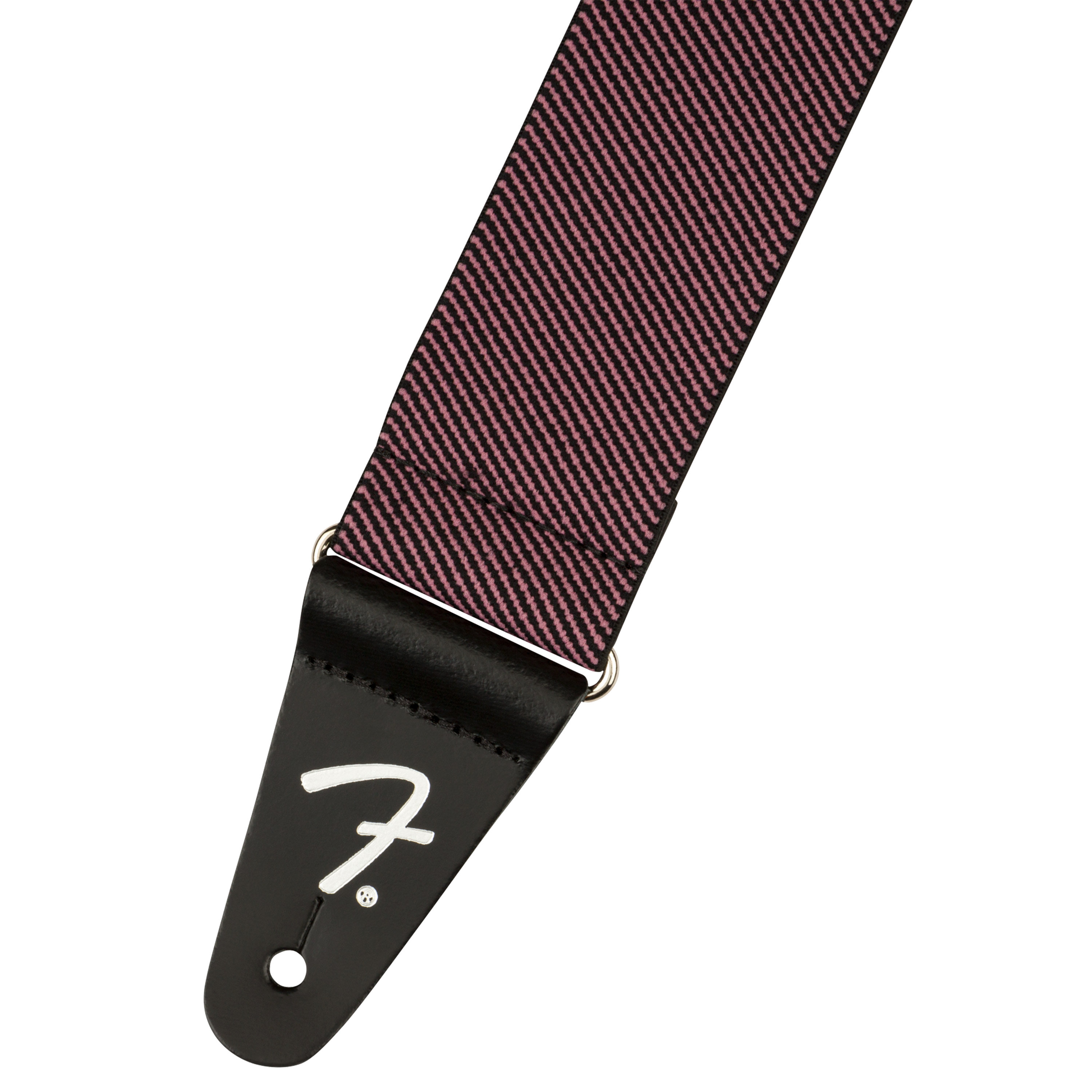 Fender WeighLess Tweed Strap Shell Pink 2 - Sangle guitare SonoVente.com