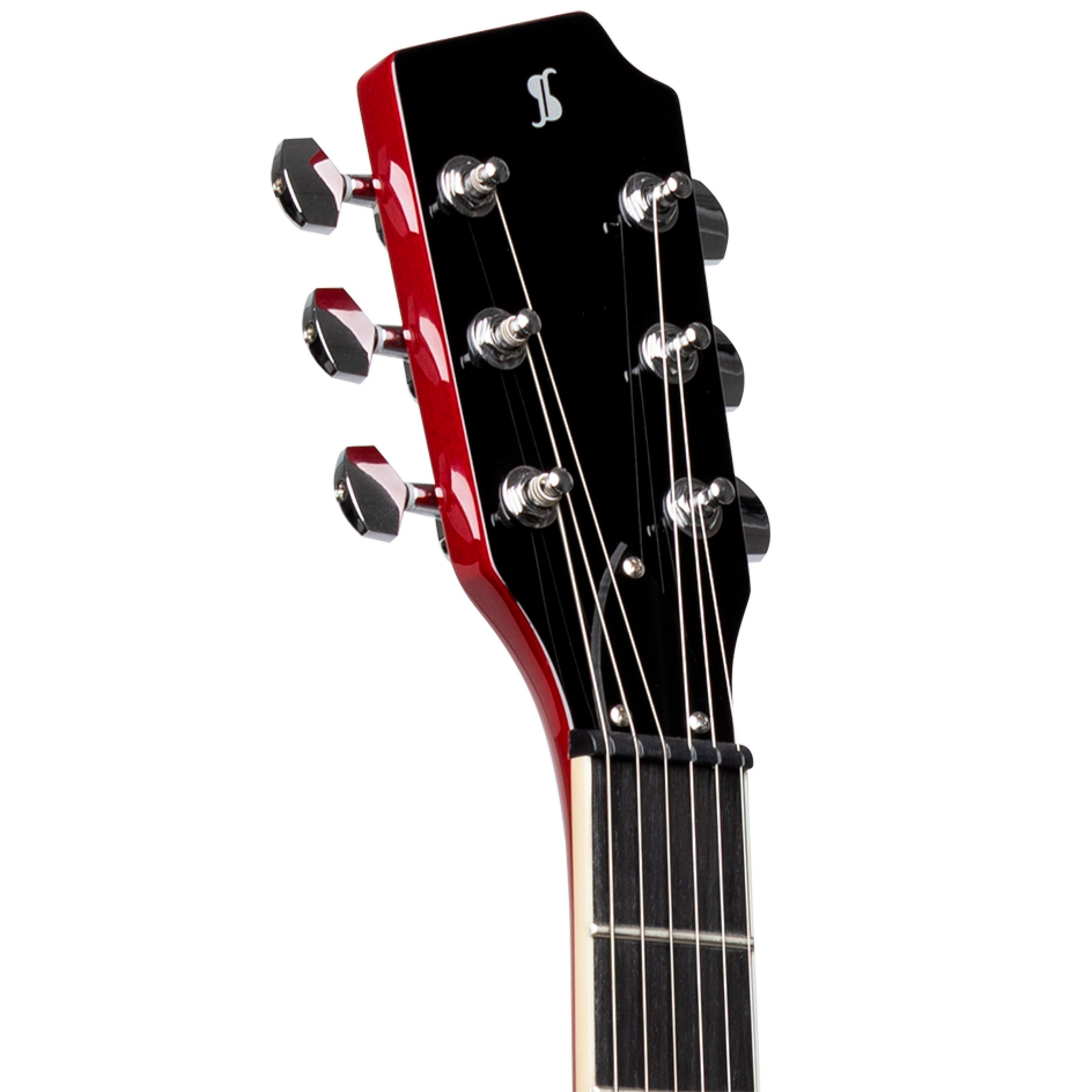 Stagg SVY DC TCH - Guitare électrique Silveray DC cherry - Guitare ...