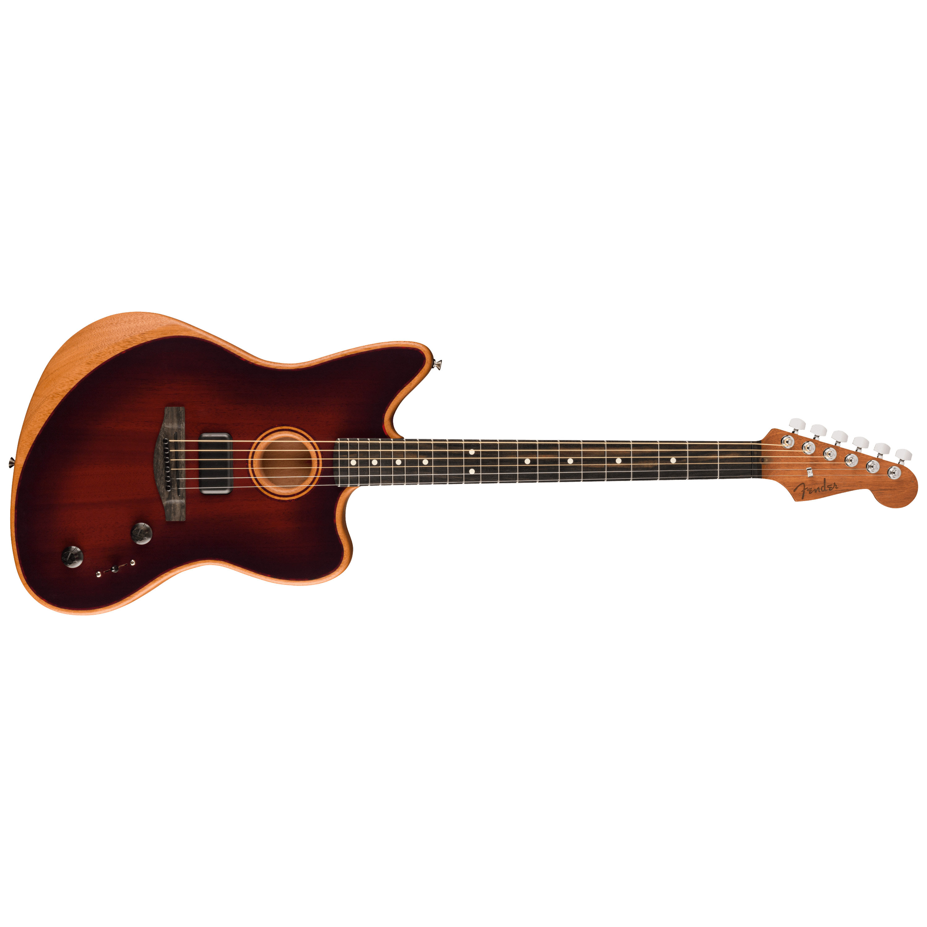 Fender American Acoustasonic Jazzmaster All-Mahogany Bourbon Burst ...