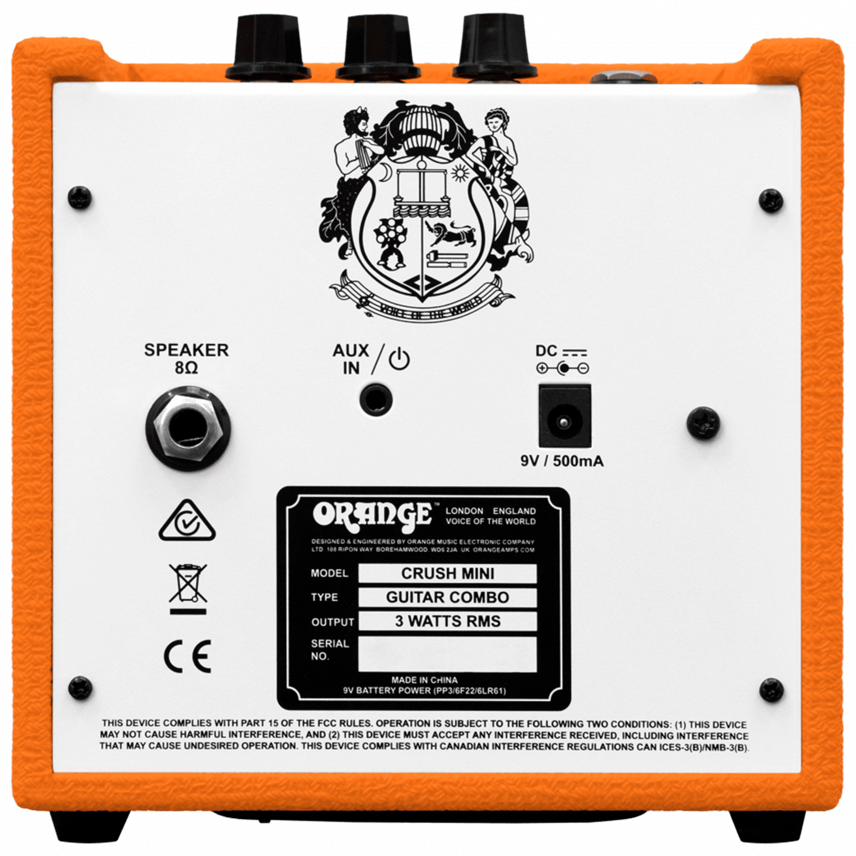 Orange Combo Crush Mini 3W - Combo guitare électrique SonoVente.com