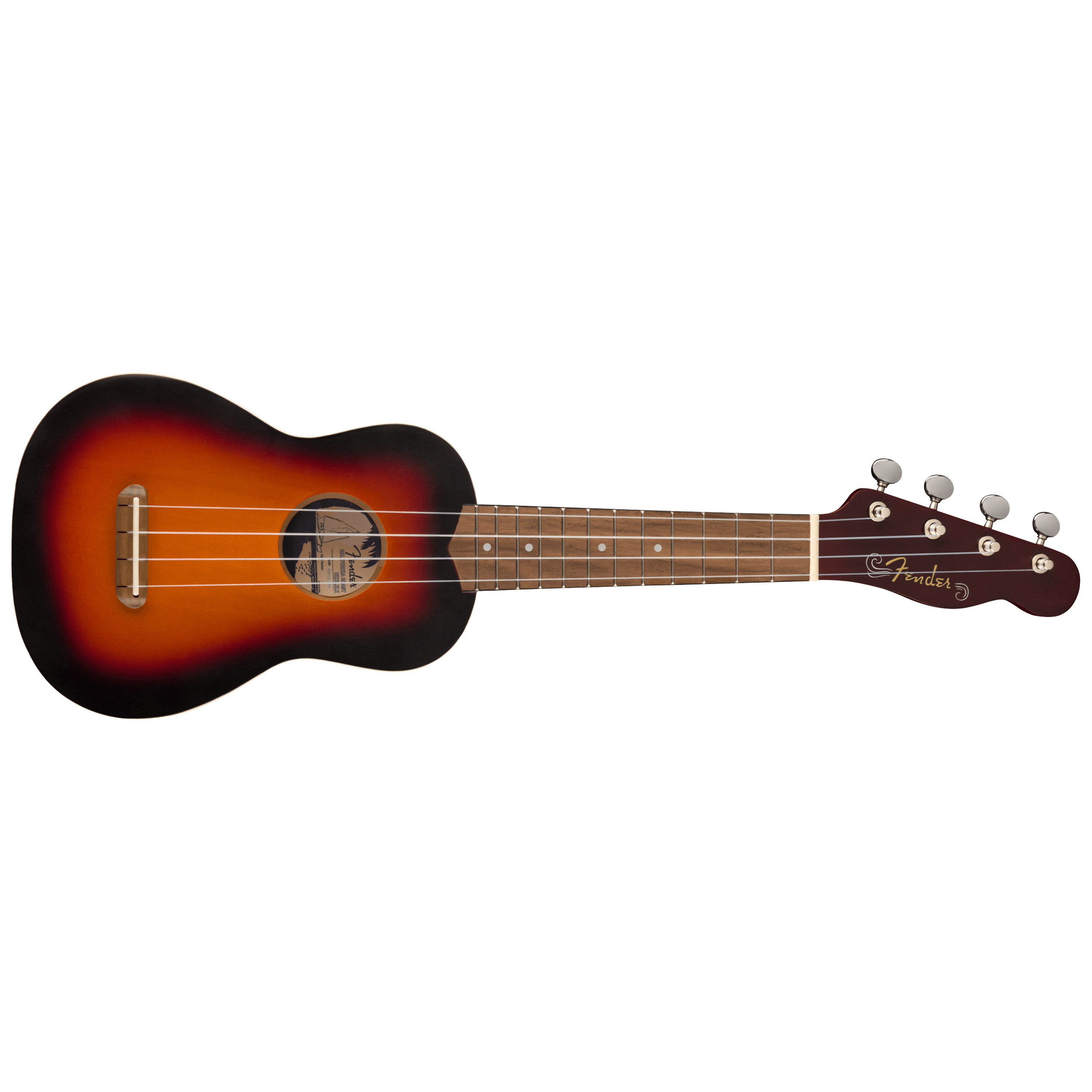 Fender Venice Soprano Uke 2-Color Sunburst - Ukulélé SonoVente.com