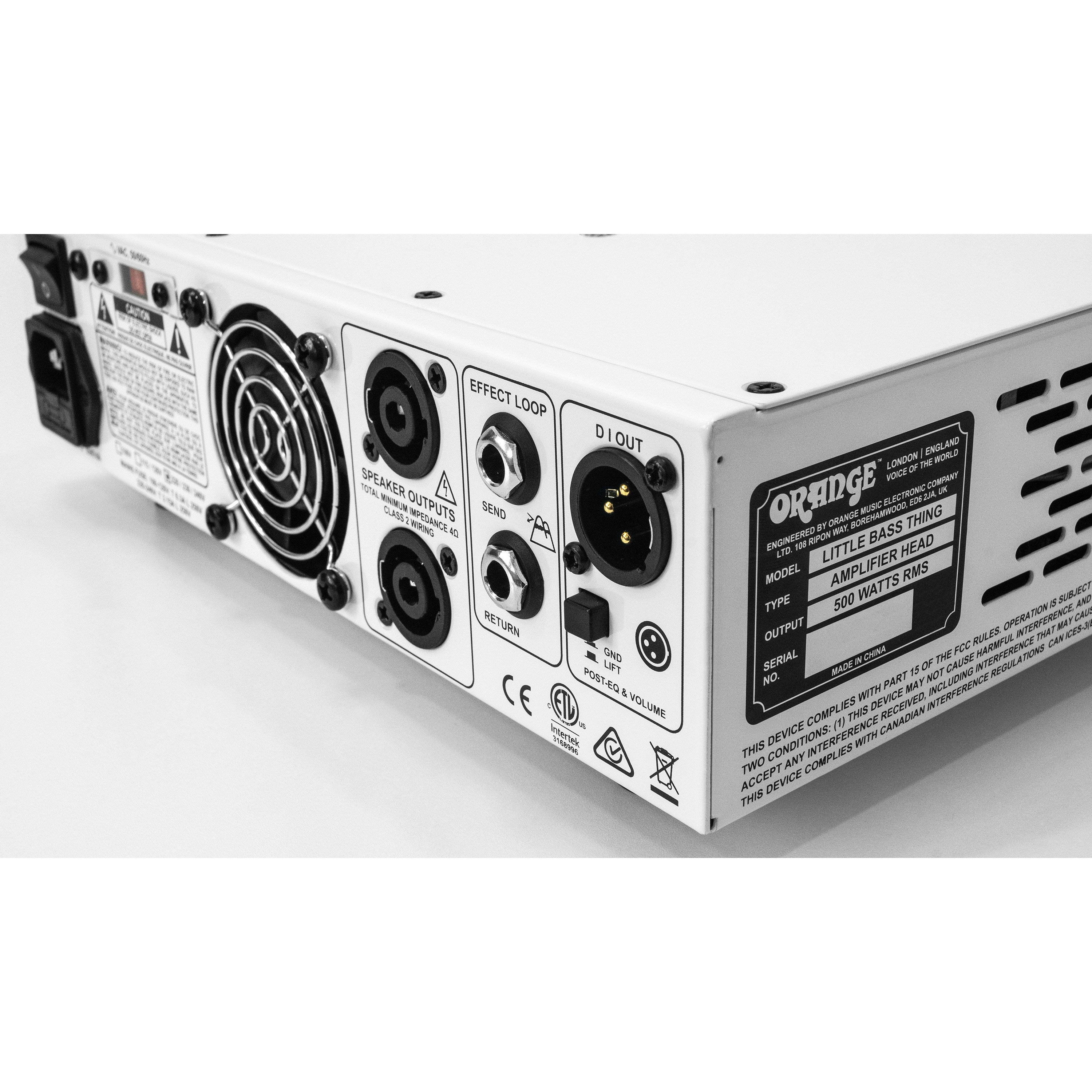 Orange Tête d'ampli rackable Little Bass Thing 500W - Tête d'ampli ...