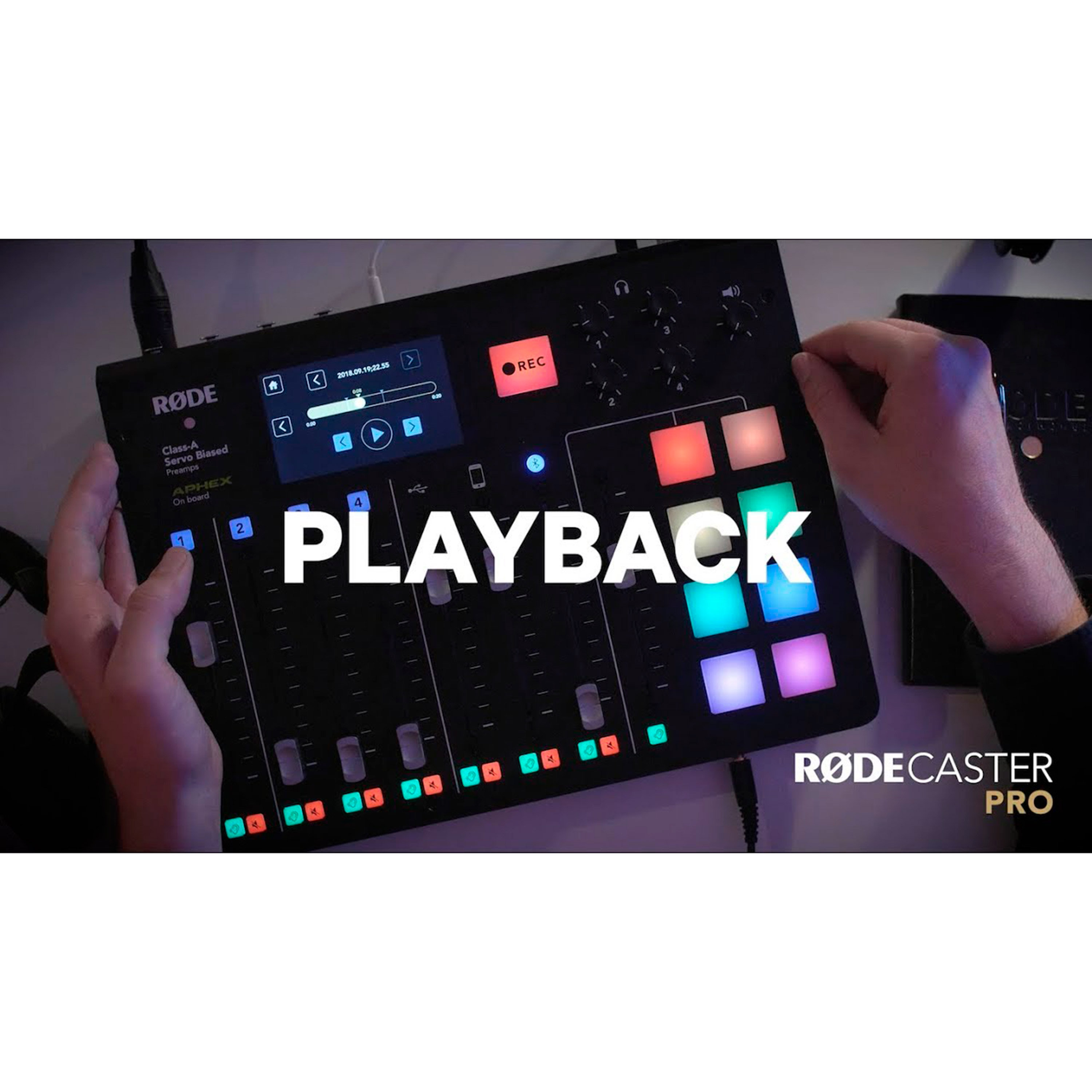 Rode RodeCaster Pro + Podmics + Cover Bundle - Enregistreur portable ...