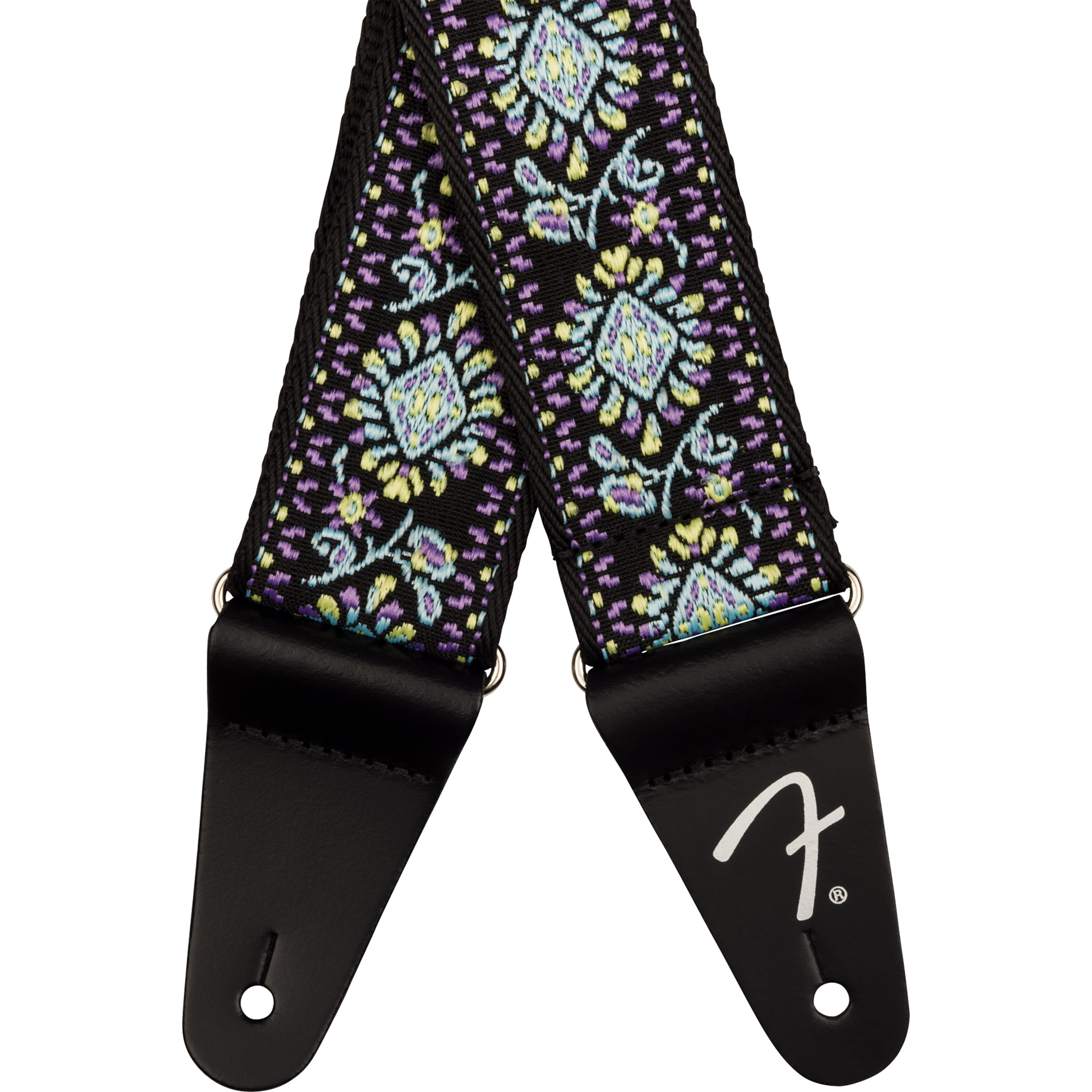 Fender Pasadena Woven Strap Blue Lotus - Sangle guitare SonoVente.com