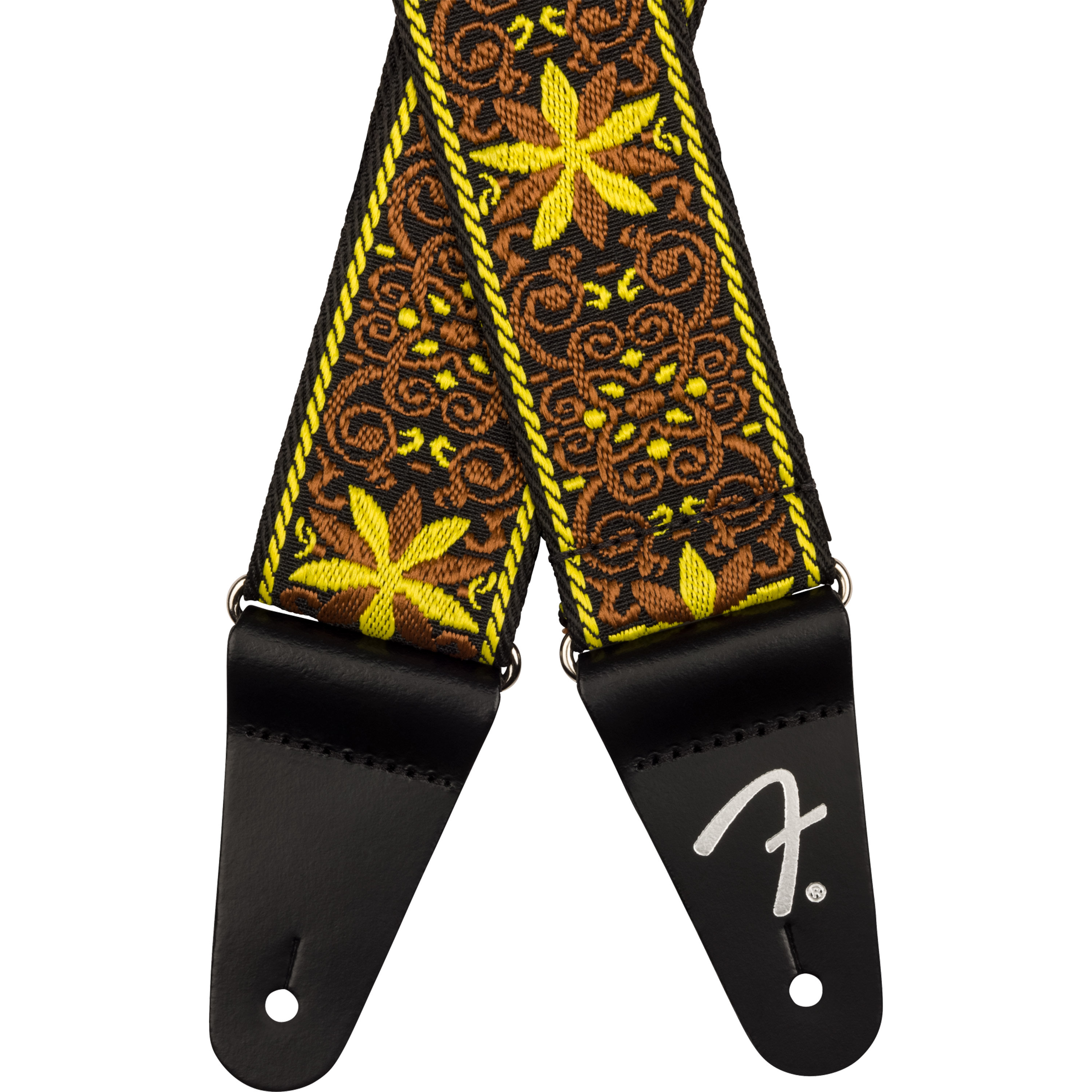 Fender Pasadena Woven Strap Yellow Wallflower - Sangle guitare ...